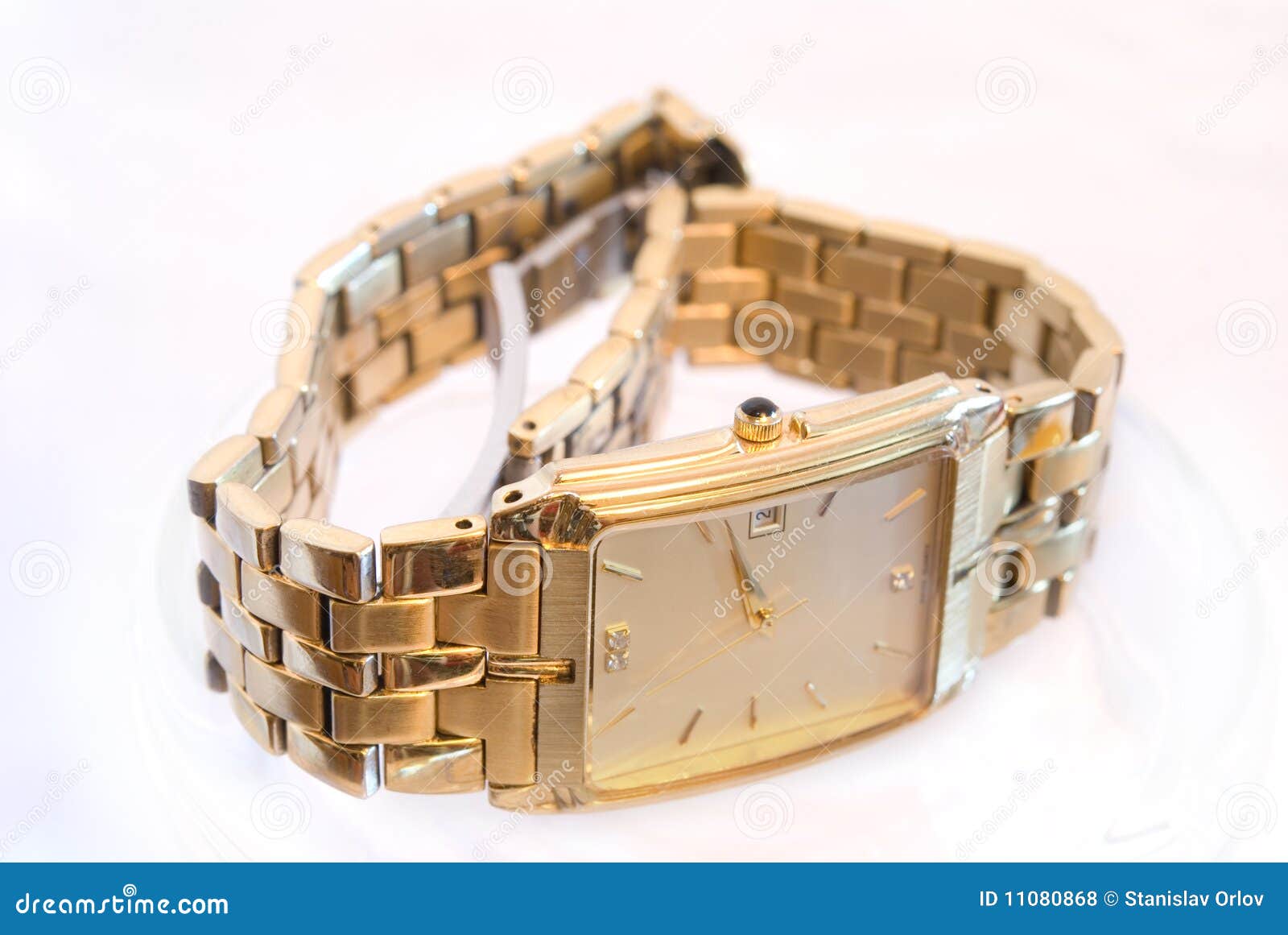 Gold watch stock photo. Image of perfection, luxury, horizontal - 11080868