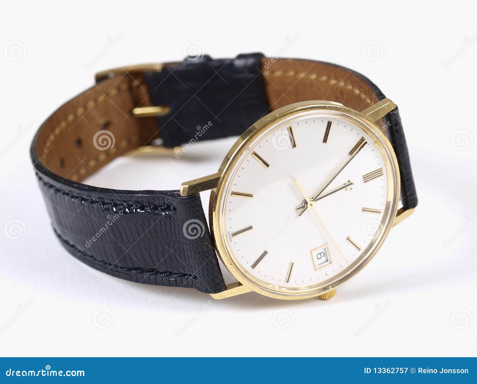 Gold watch stock image. Image of classic, luxury, mans - 13362757