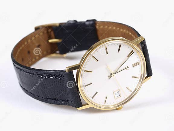 Gold watch stock image. Image of classic, luxury, mans - 13362757