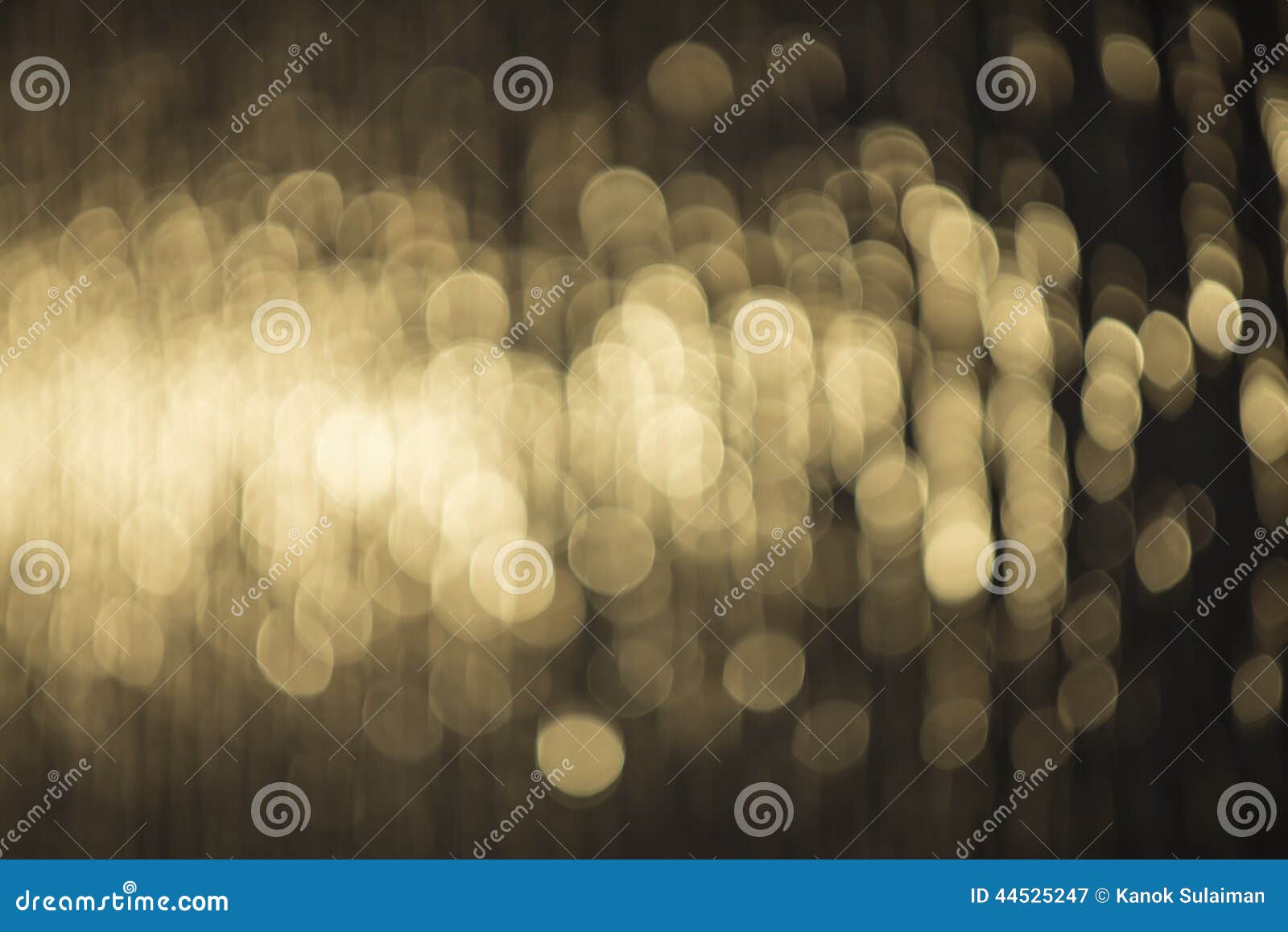 Gold Water Lights Background Stock Image - Image of background ...