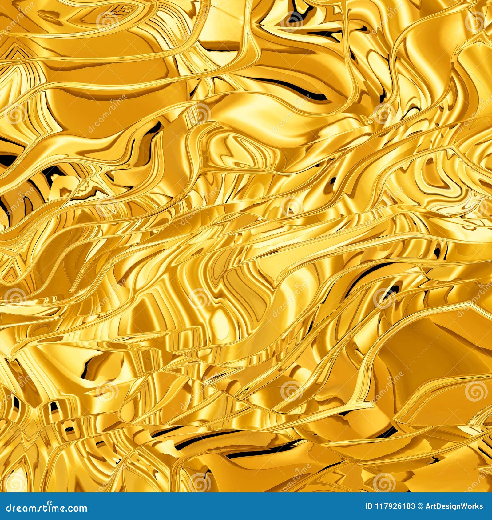 Gold wave 3D texture stock illustration. Illustration of bent - 117926183