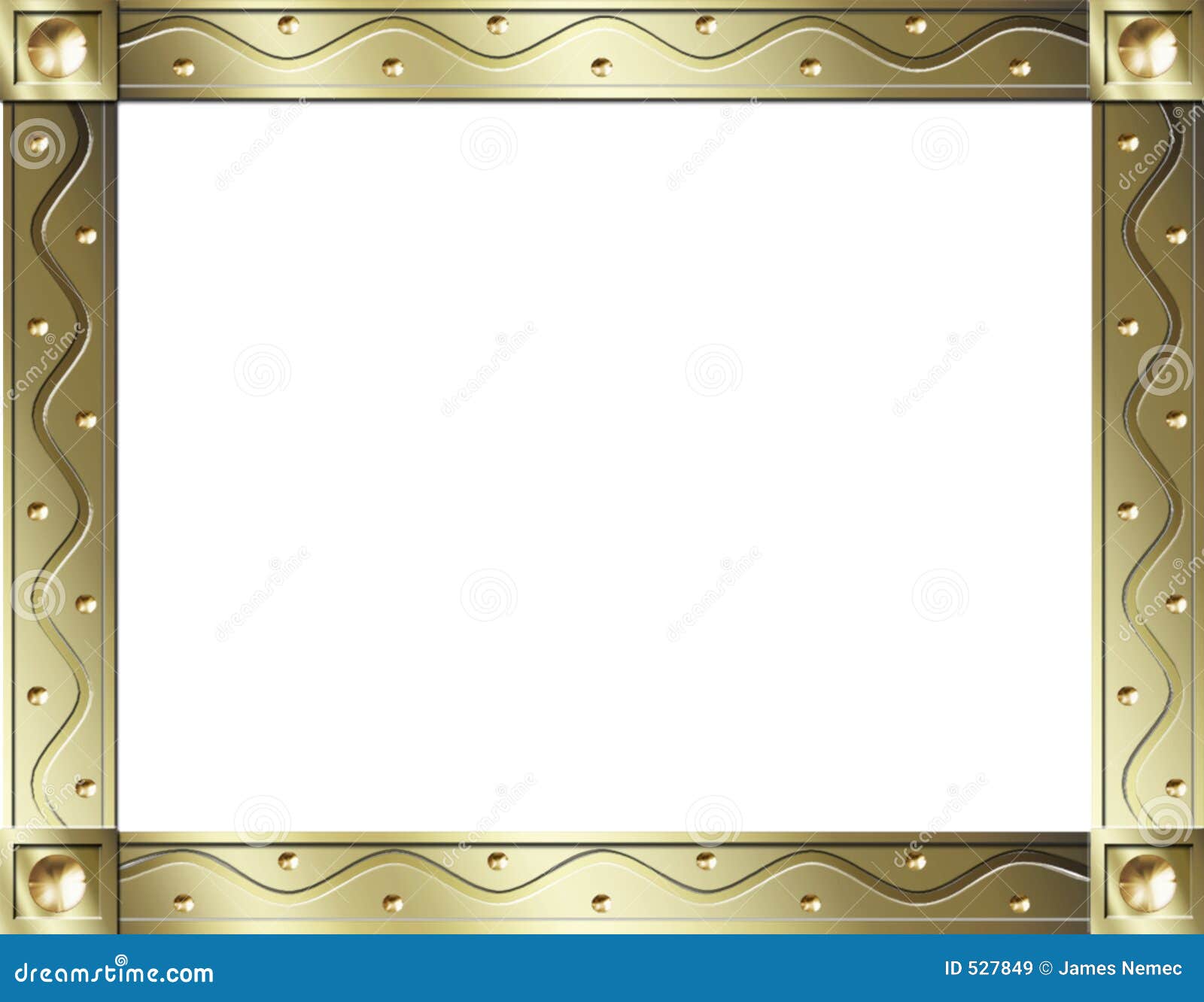 Gold wave frame stock illustration. Illustration of modern - 527849