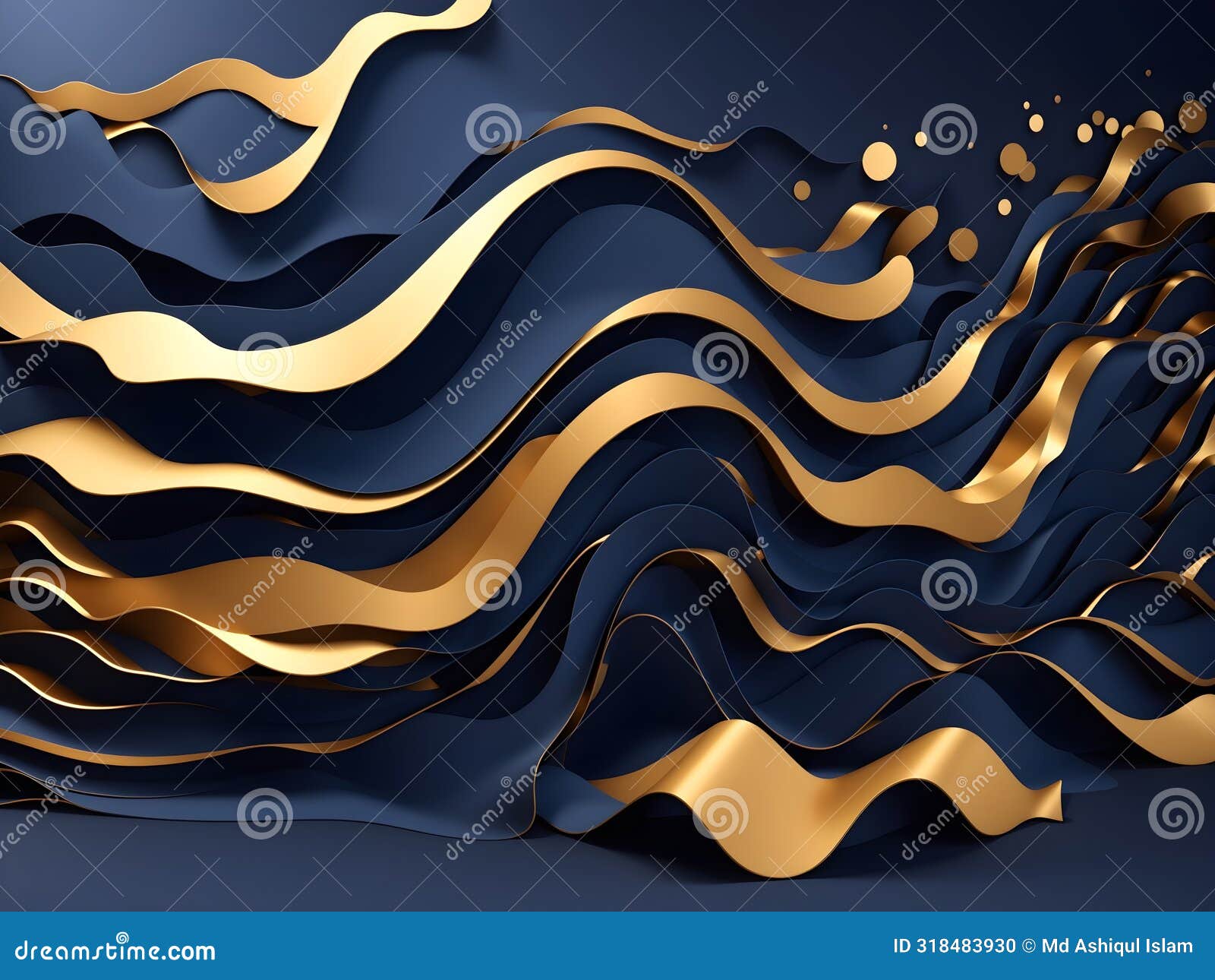 A Gold Wave with the Words Gold on it Stock Illustration - Illustration ...