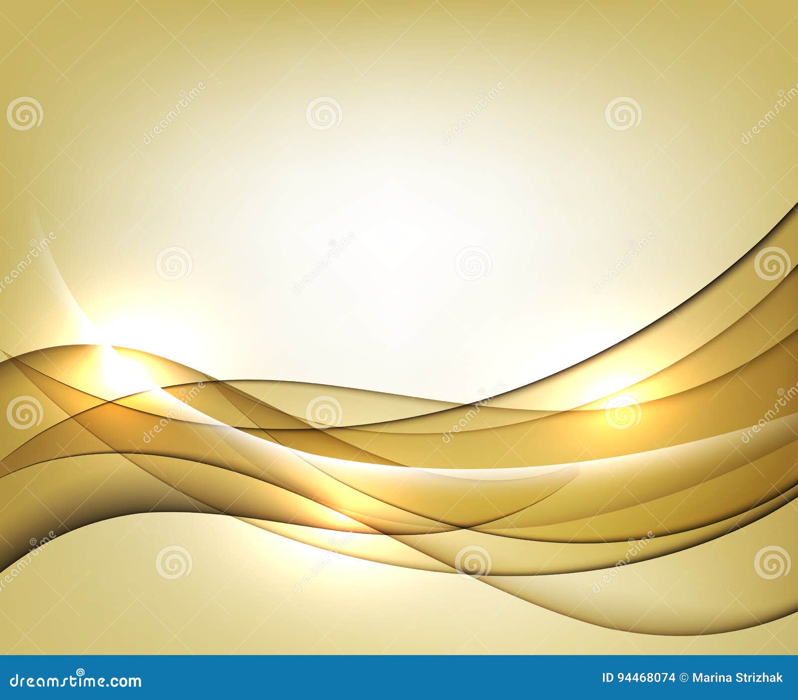 Gold Wavy Vector Template Abstract Background with Transparent Curves ... Gold Wavy Vector Template Abstract Background with Transparent Curves ...
