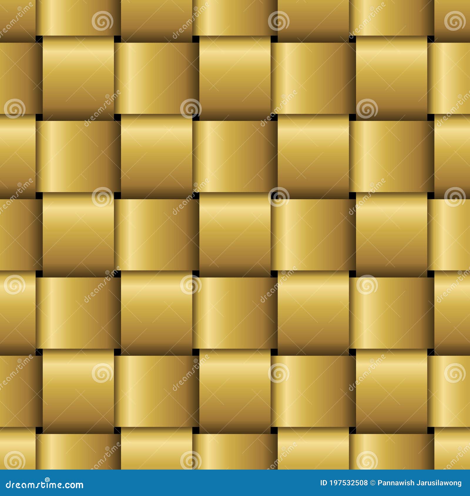 Gold Weave Vector Seamless Pattern Stock Vector - Illustration of decor ...