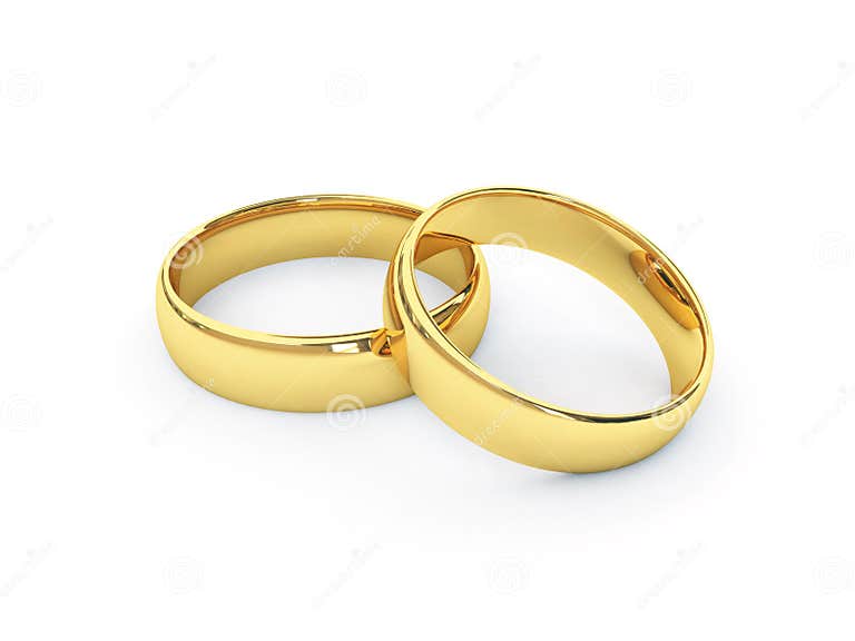 Gold wedding rings stock image. Image of devotion, matrimony - 4400565