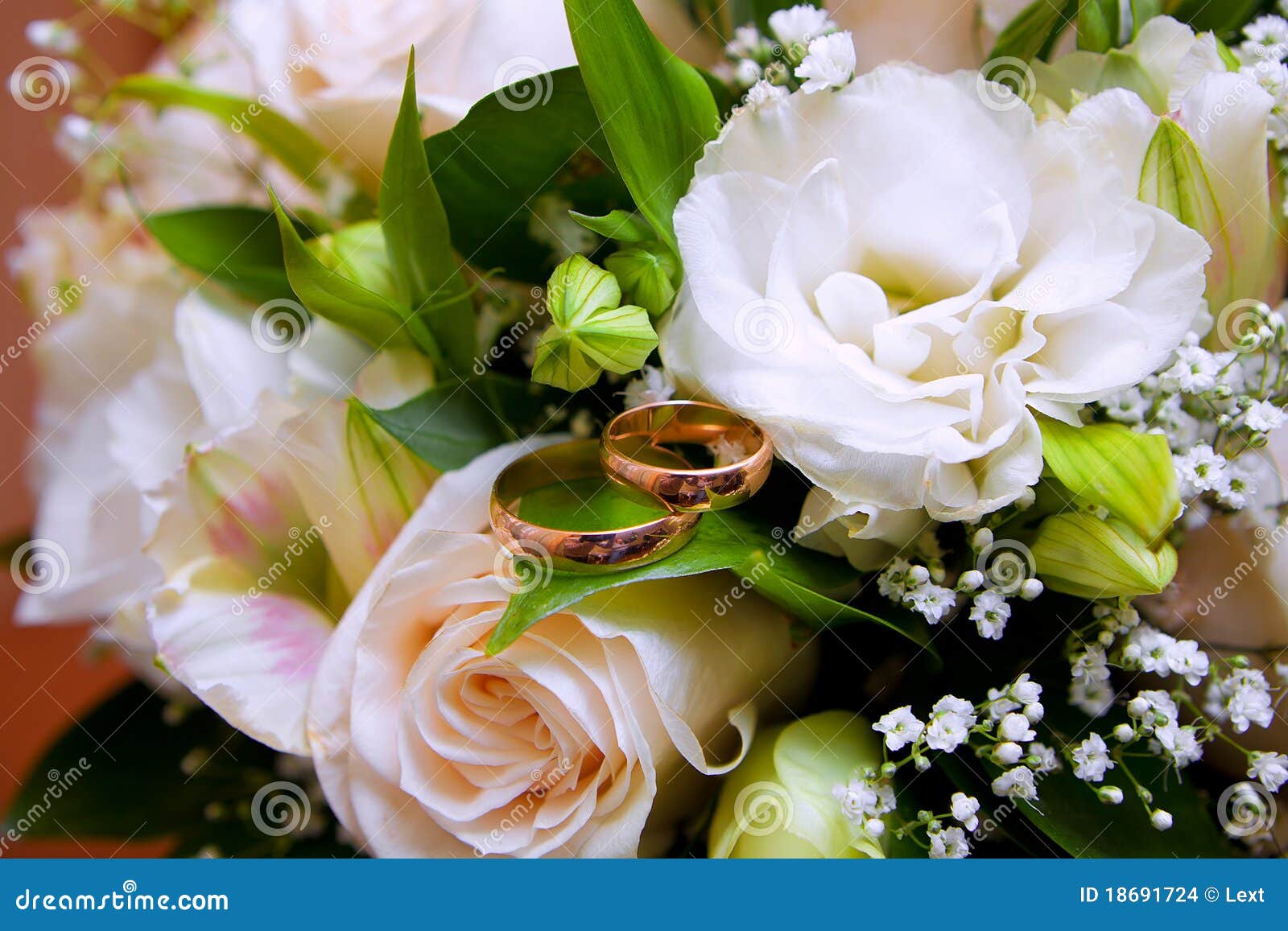 Gold Wedding Rings on Colors Stock Photo - Image of hand, macro: 18691724