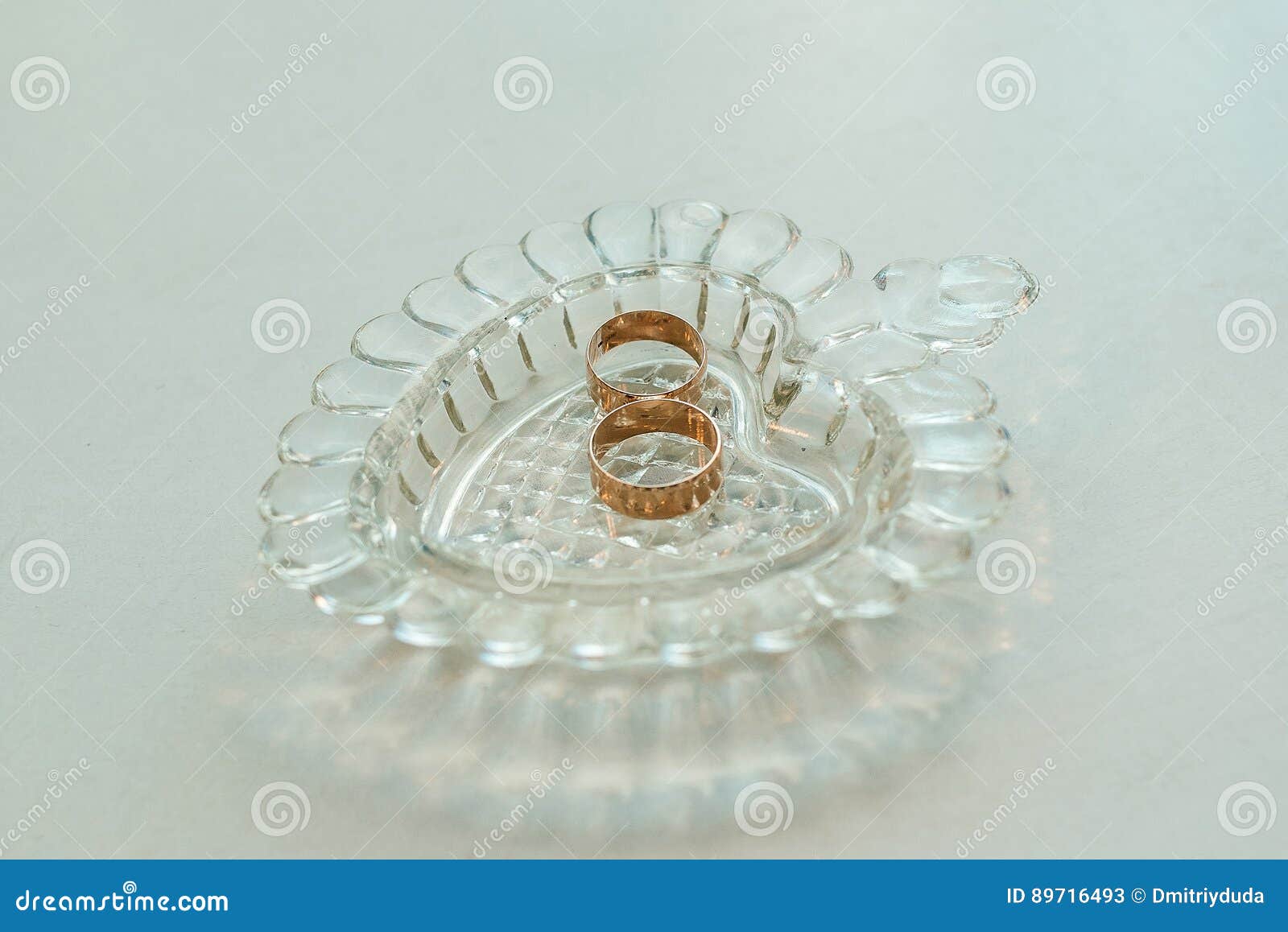 Gold Wedding Rings on Stand for Rings Stock Image - Image of gift ...