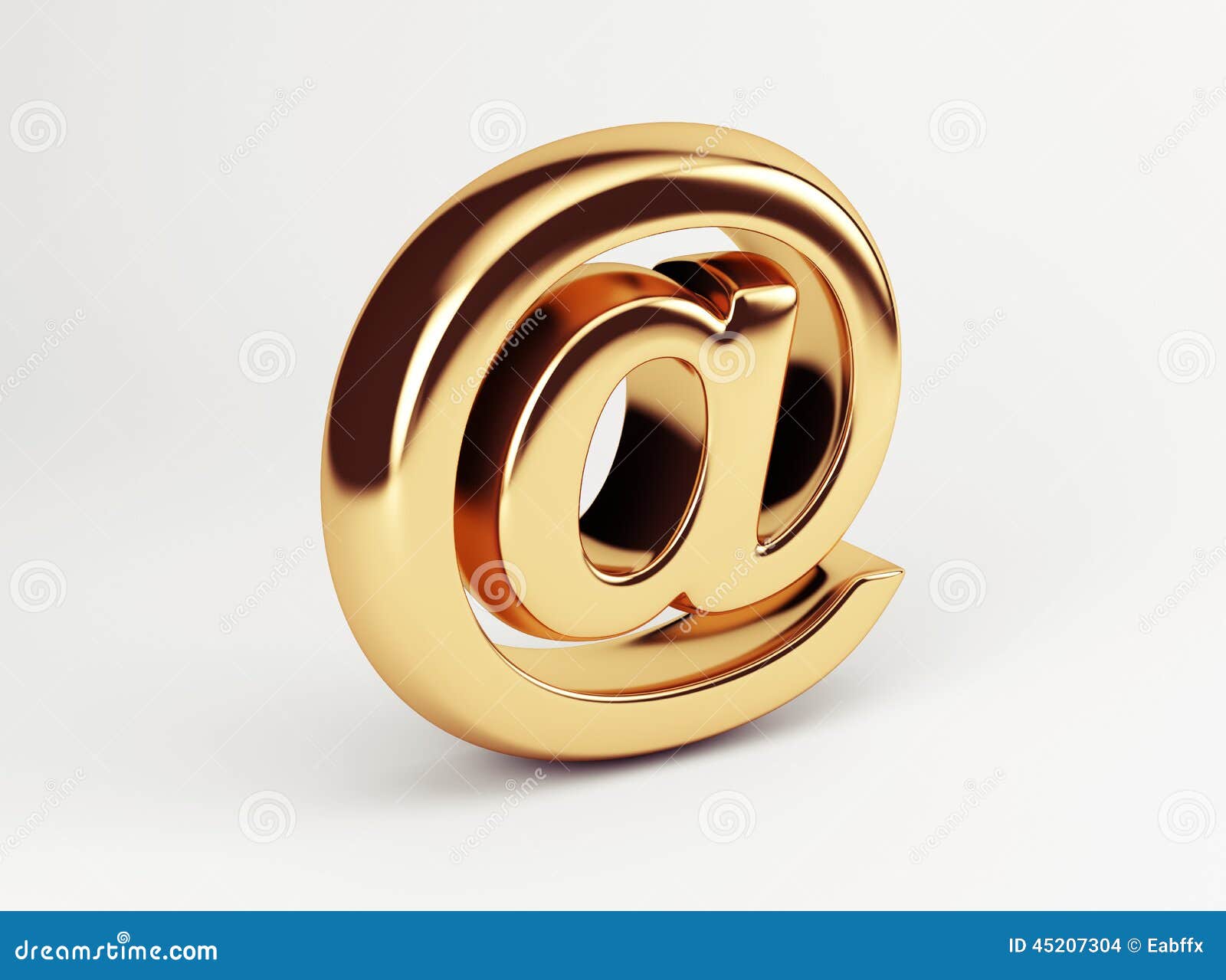 Gold at stock illustration. Illustration of gold, email - 45207304