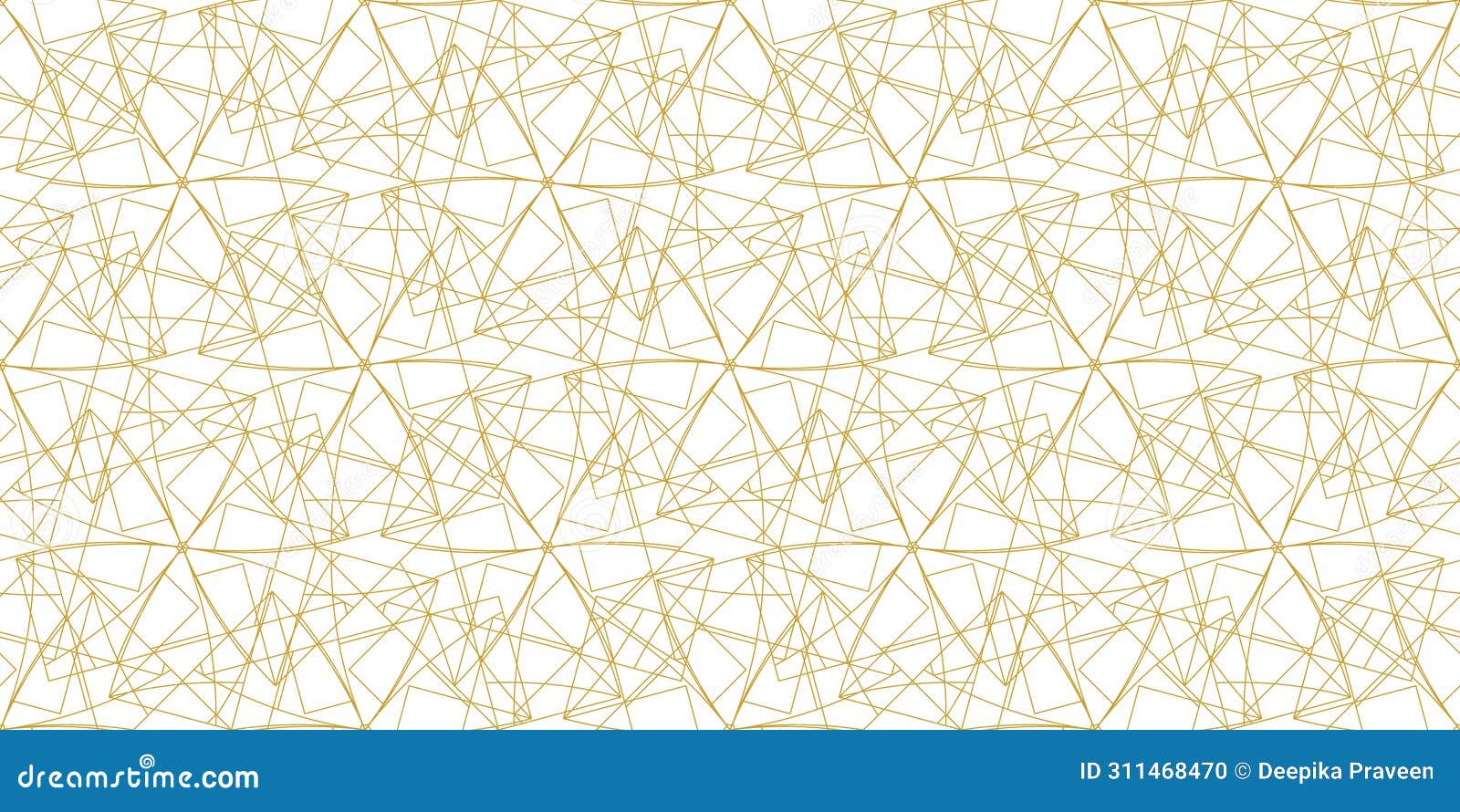 Gold White Luxury Line Art Seamless Pattern Stock Vector - Illustration ...
