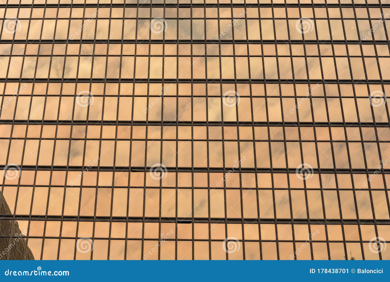 Gold Window Building stock image. Image of urban, modern - 178438701