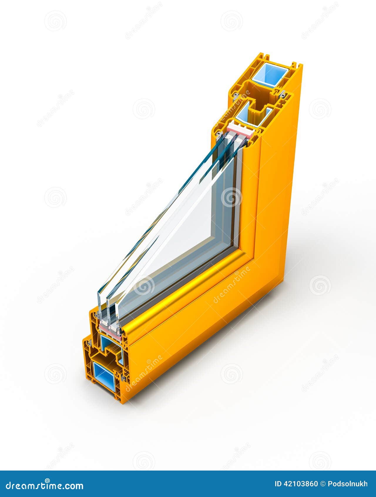 Gold window section stock illustration. Illustration of business - 42103860