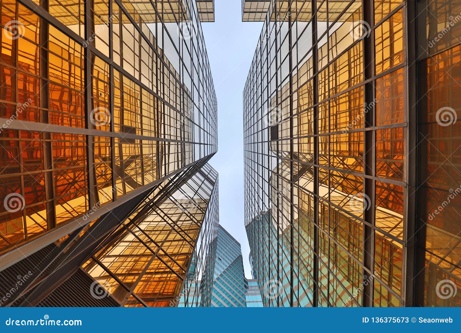 Gold Windows Building at Tsim Sha Tsui Stock Image - Image of glory ...