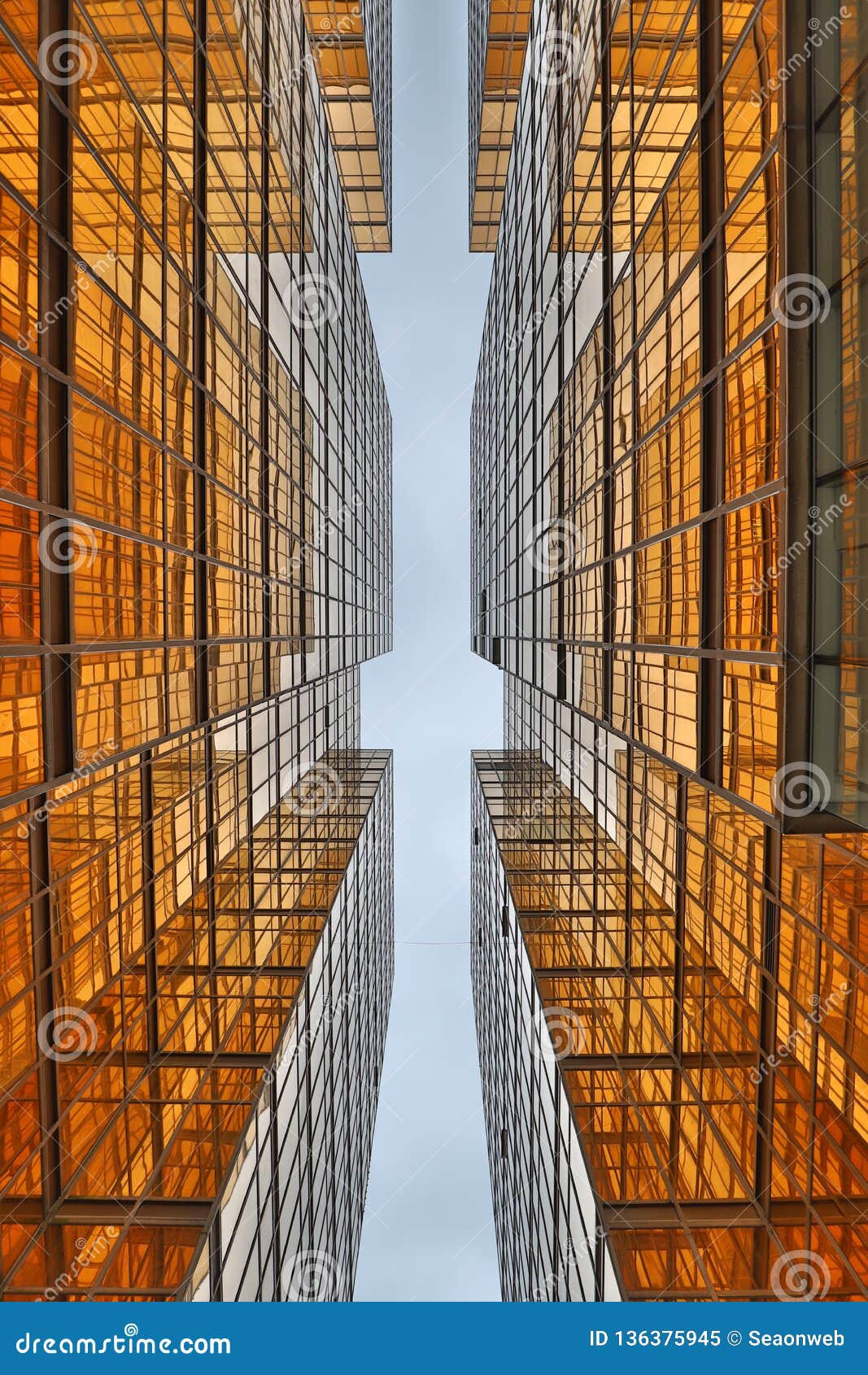 Gold Windows Building at Tsim Sha Tsui Stock Image - Image of urban ...