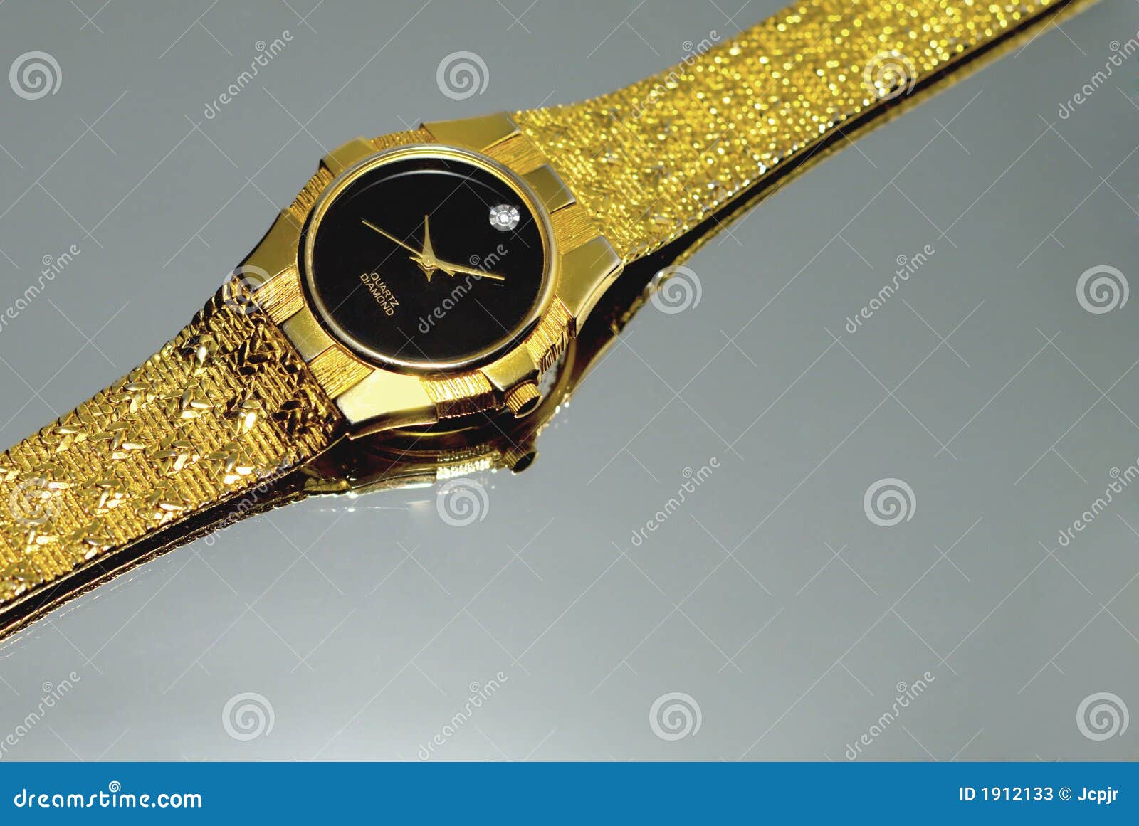 Gold Wrist Watch stock image. Image of gold, glass, watch - 1912133