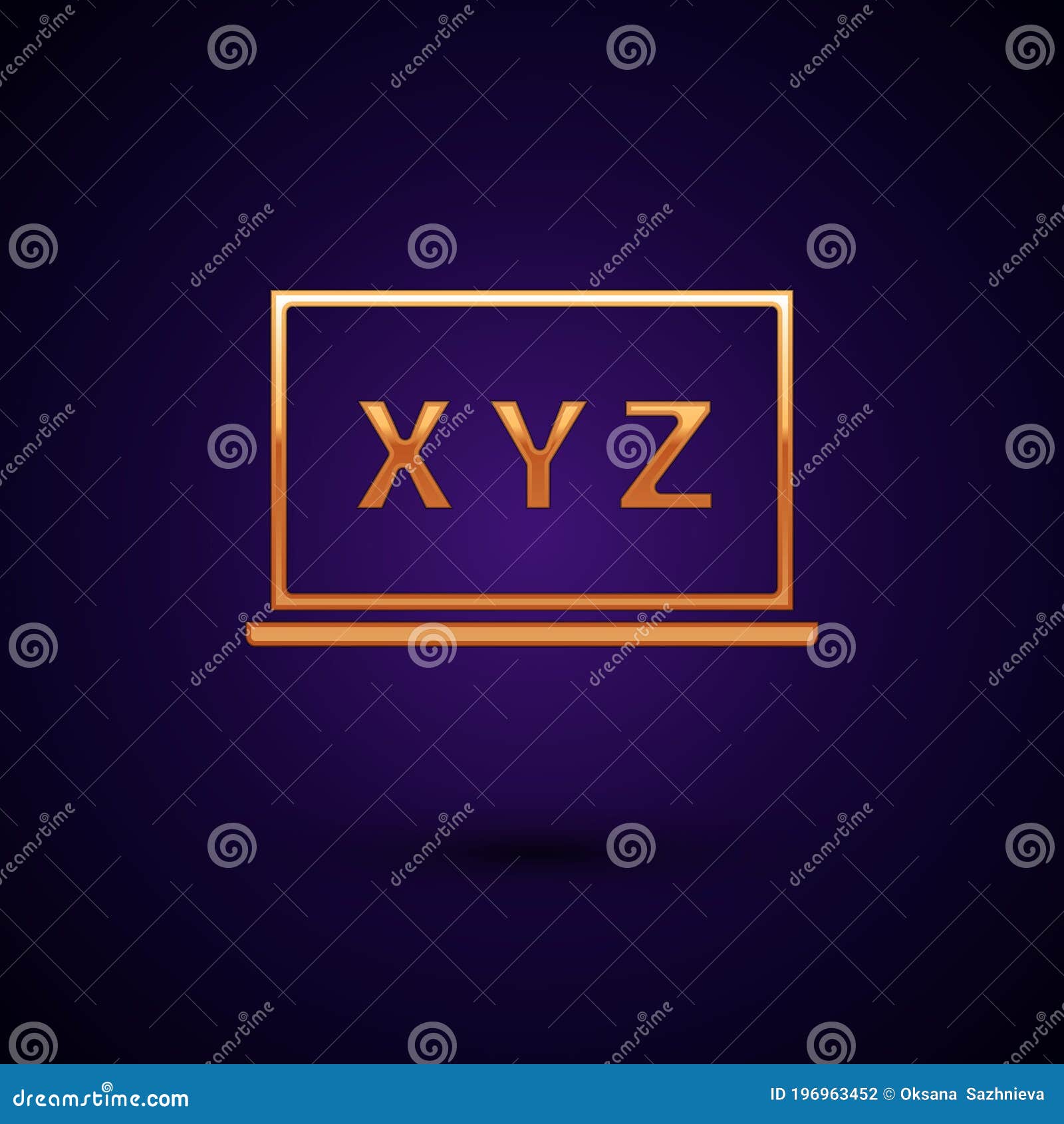 Xyz Axis For Graph Icon Vector Illustration | CartoonDealer.com #185337804