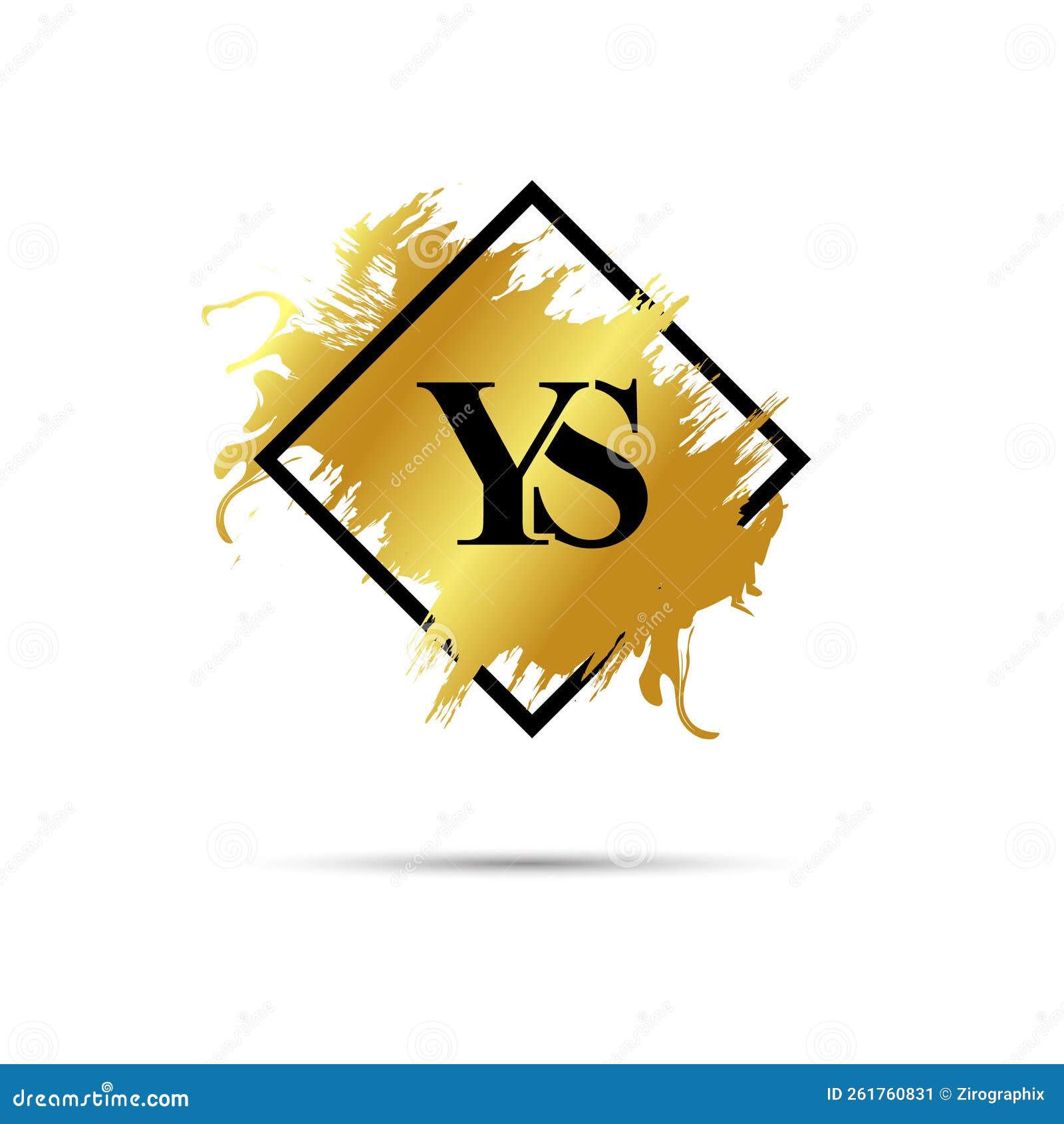Gold YS Logo Symbol Vector Art Design Stock Illustration - Illustration ...