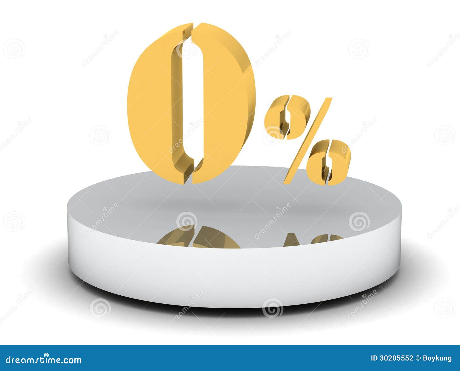 Gold zero percent stock illustration. Illustration of price - 30205552