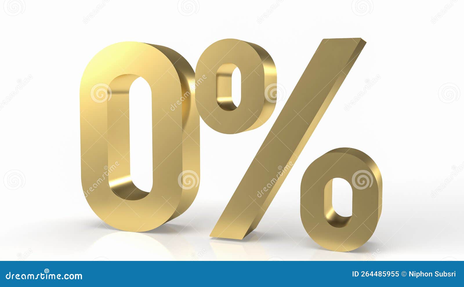 Gold Zero Percent Royalty-Free Stock Image | CartoonDealer.com #96734296
