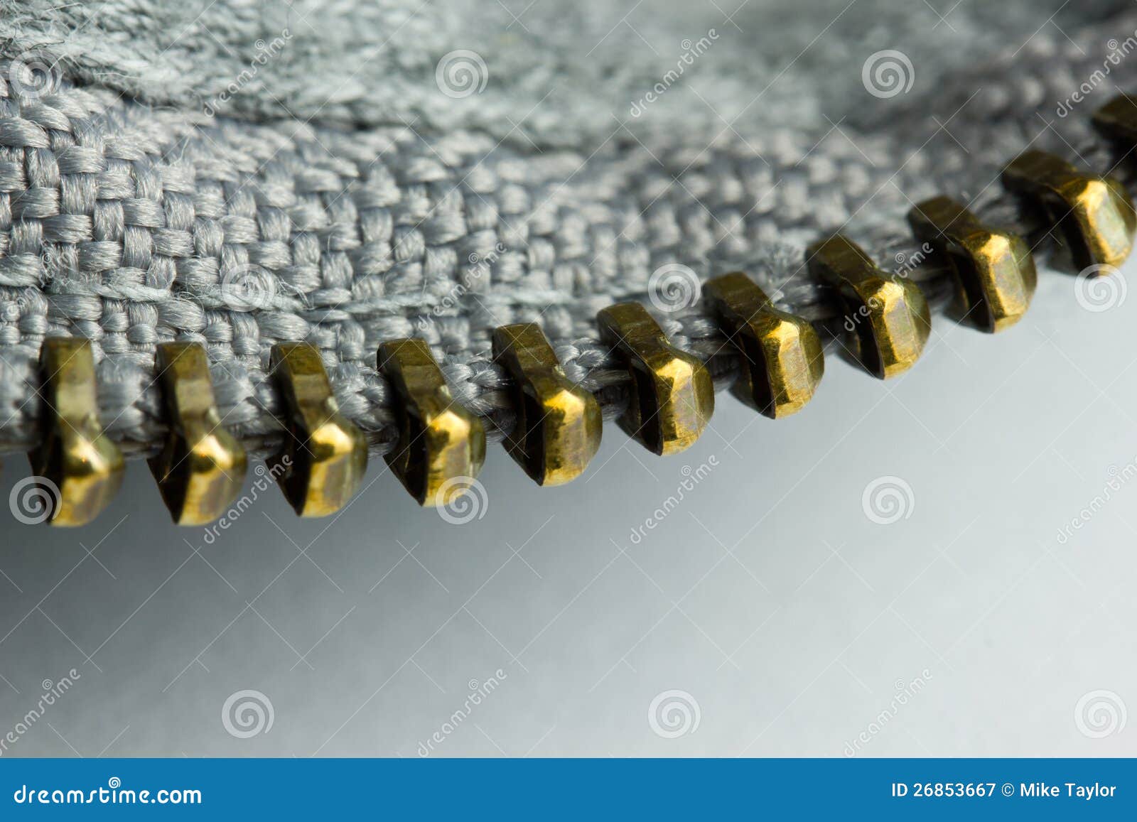 Gold Zip stock image. Image of clothing, accessories - 26853667