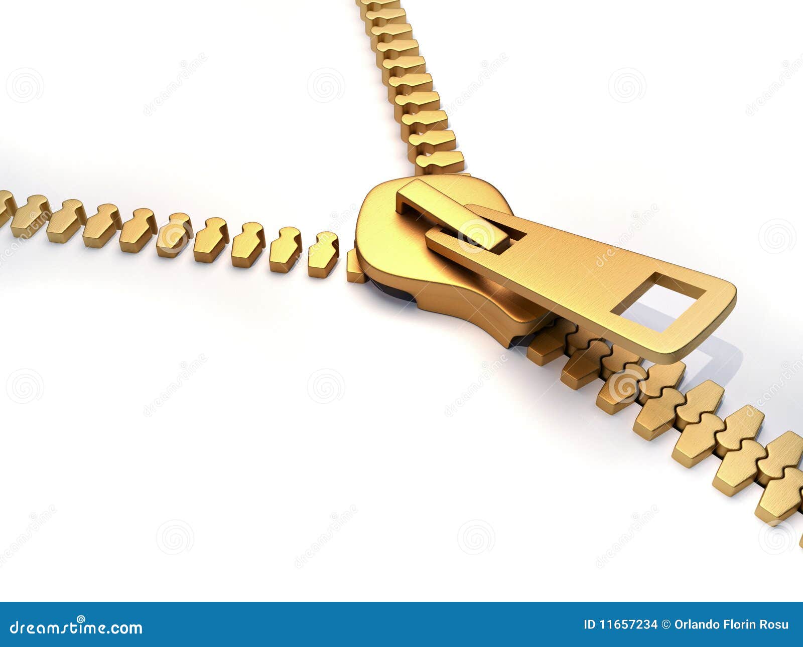 Gold zipper stock illustration. Illustration of advertising - 11657234