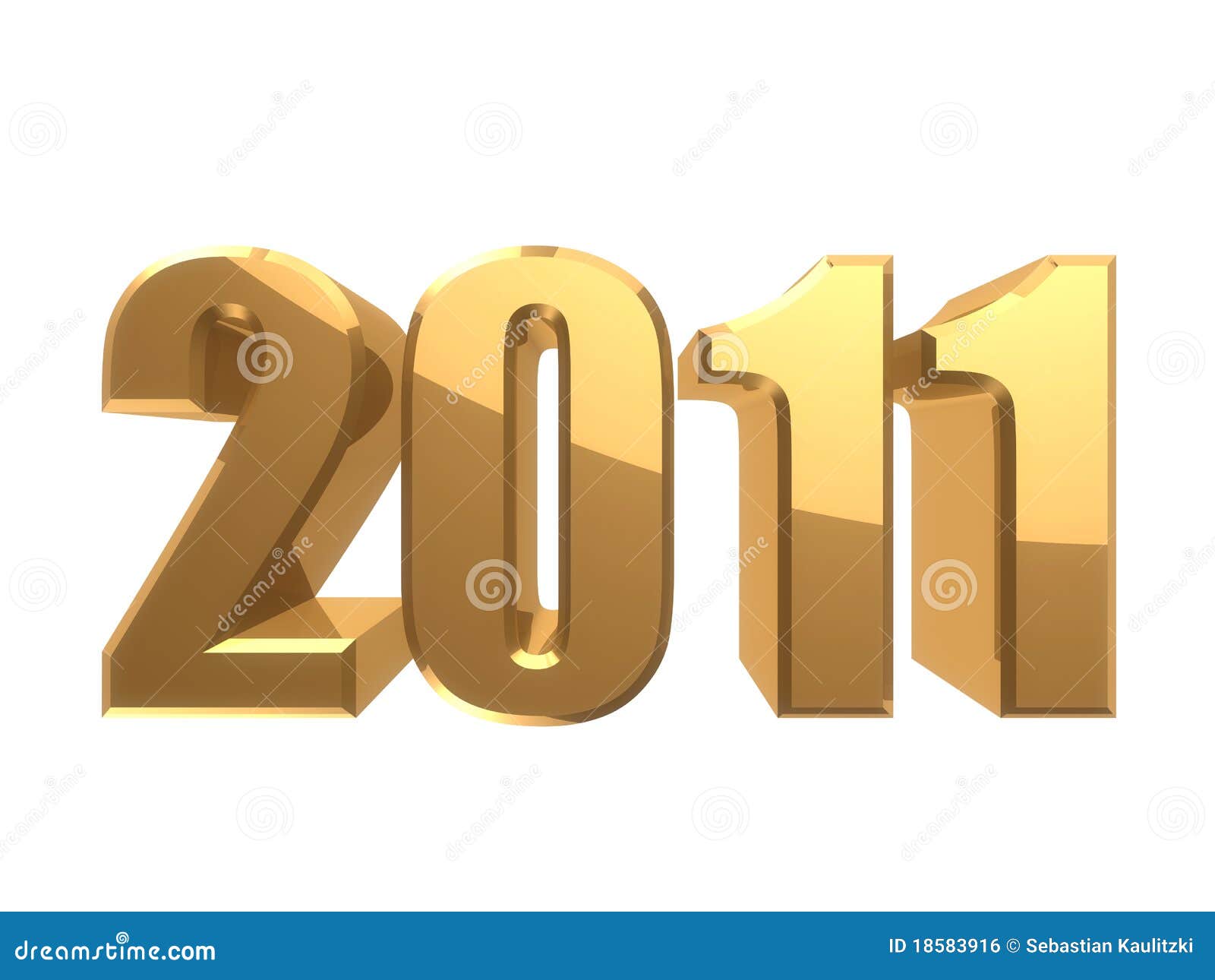 Golden 2011 stock illustration. Illustration of christmas - 18583916