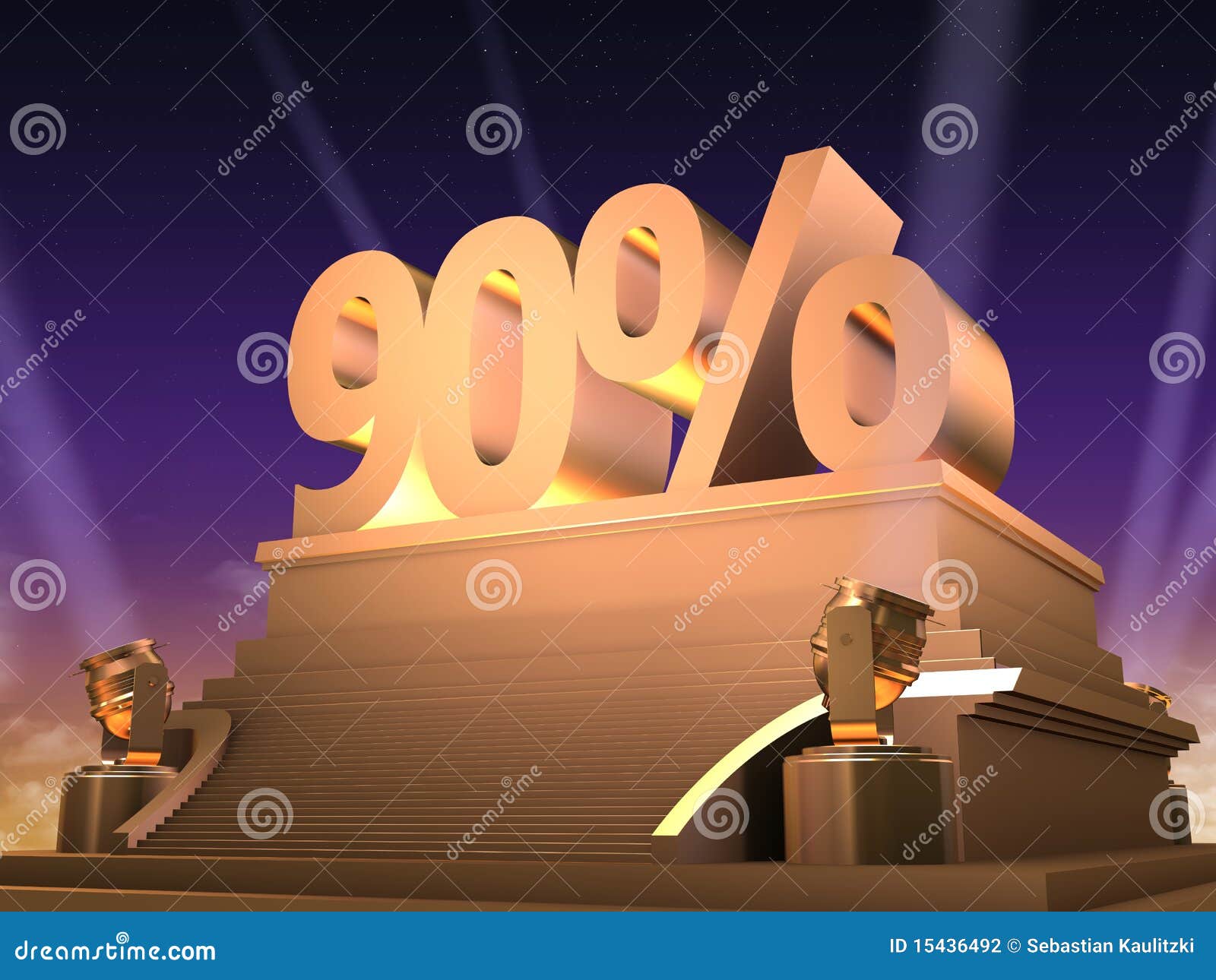 Golden 90 stock illustration. Illustration of holiday - 15436492