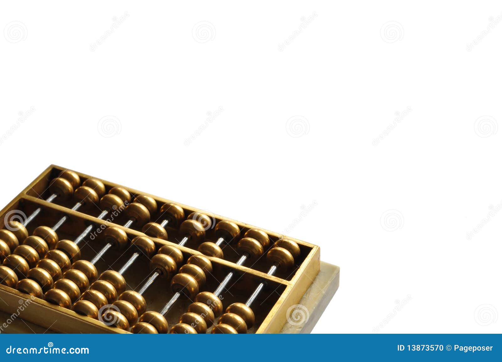 Golden abacus stock photo. Image of calculation, keeping - 13873570