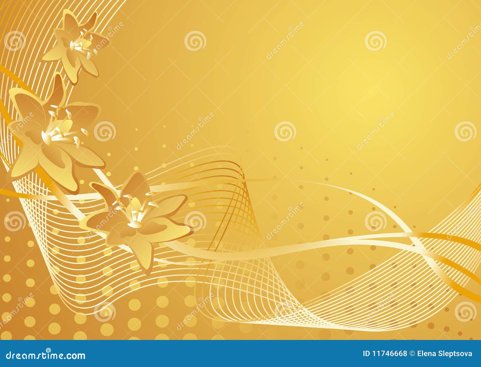 Golden abstract background stock vector. Illustration of curl - 11746668