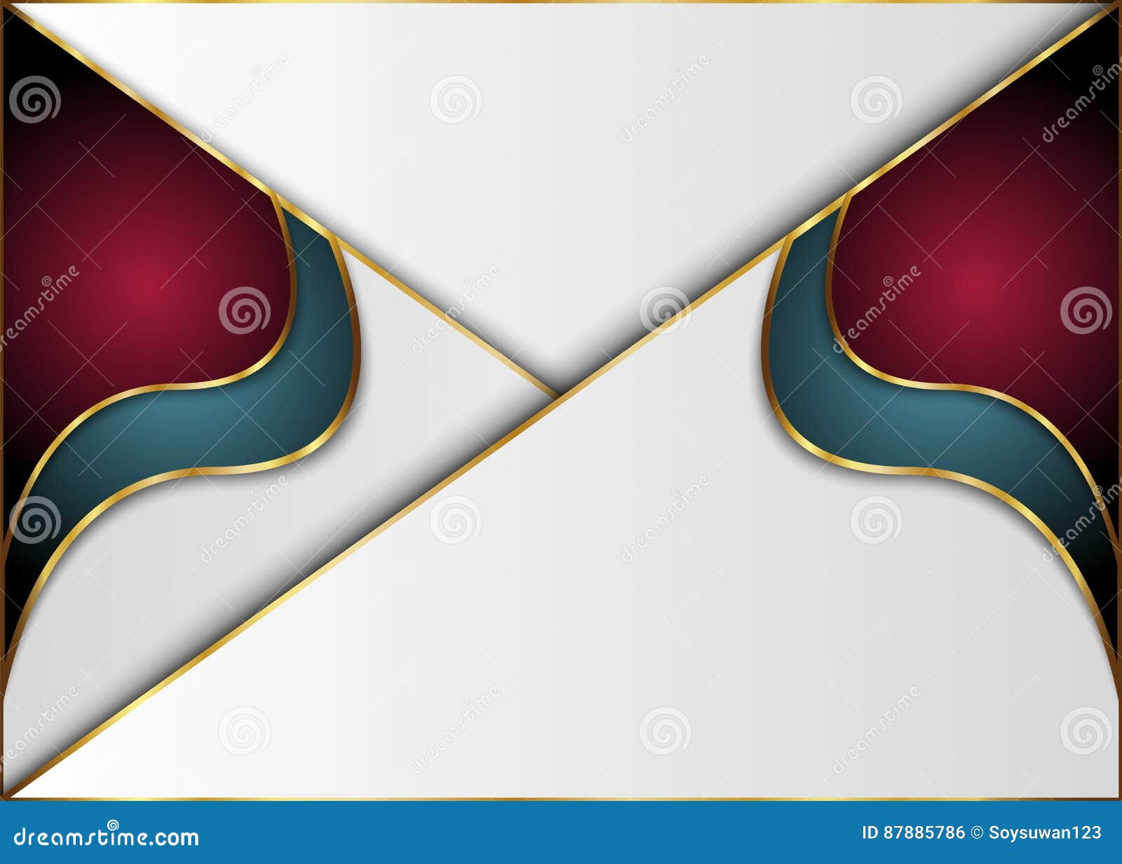 Golden Abstract Background. Blank for Message. Stock Vector ...