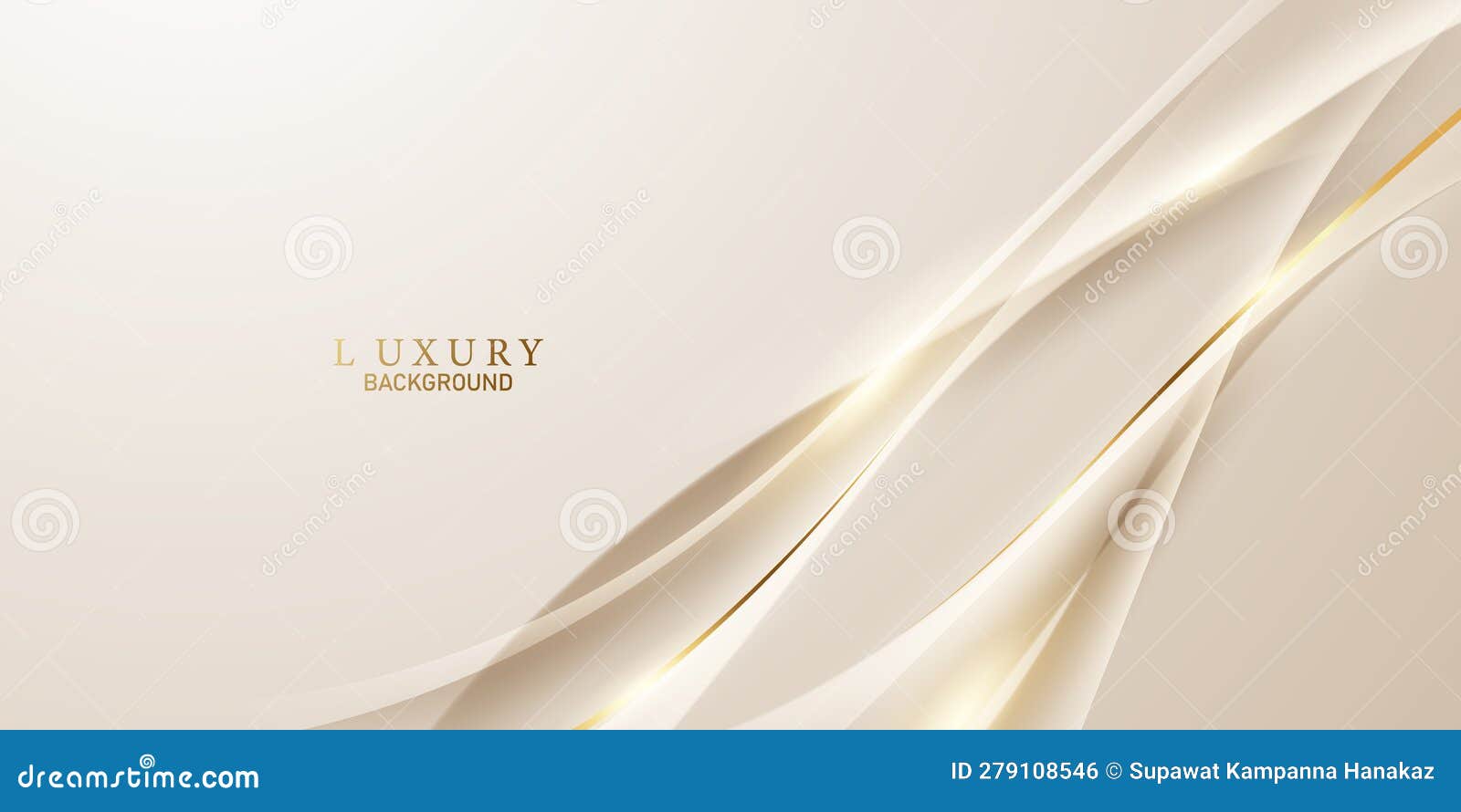 Golden Abstract Background with Luxury Golden Lines Vector Illustration ...