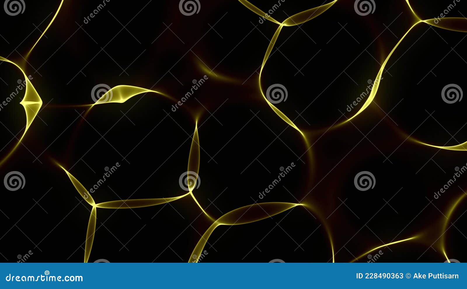 Golden Abstract Background. Texture Caustic Pattern Stock Illustration ...