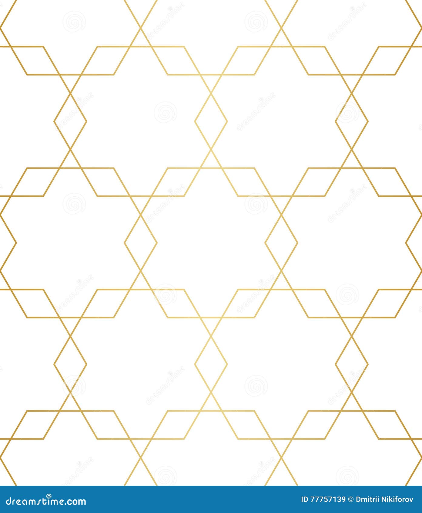 Golden Abstract Geometric Pattern with Rhombus, Triangles and Stars ...