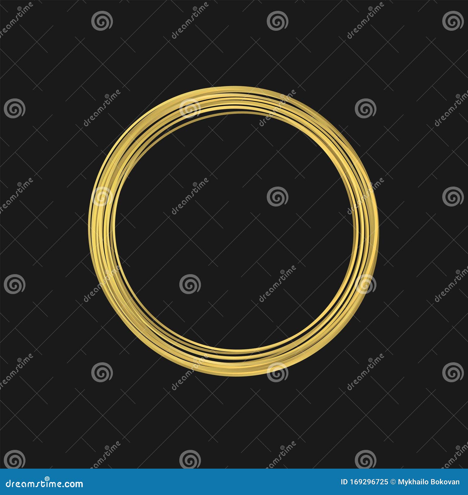 Golden abstract shape stock vector. Illustration of motion - 169296725