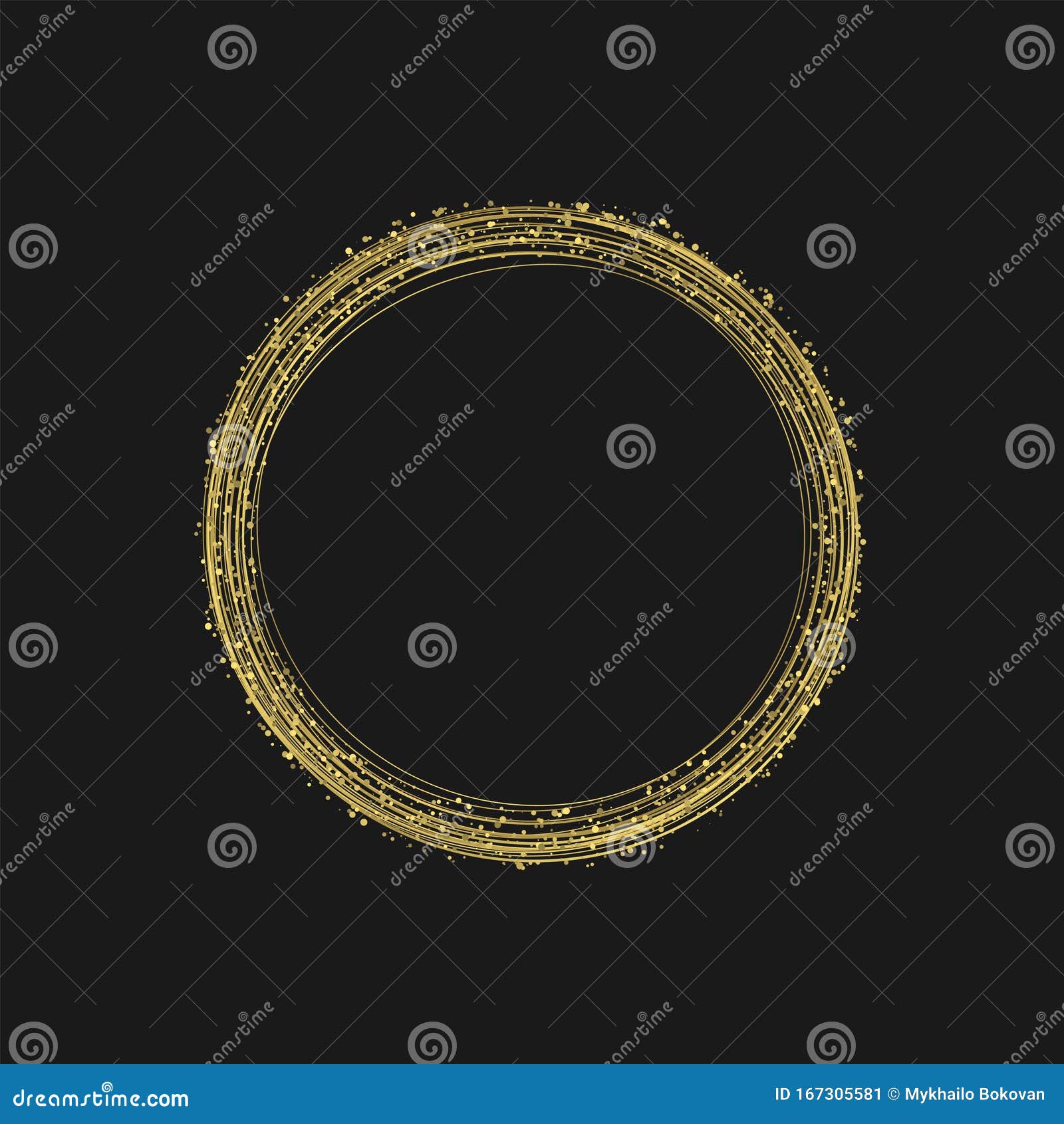 Golden abstract shape stock vector. Illustration of metal - 167305581