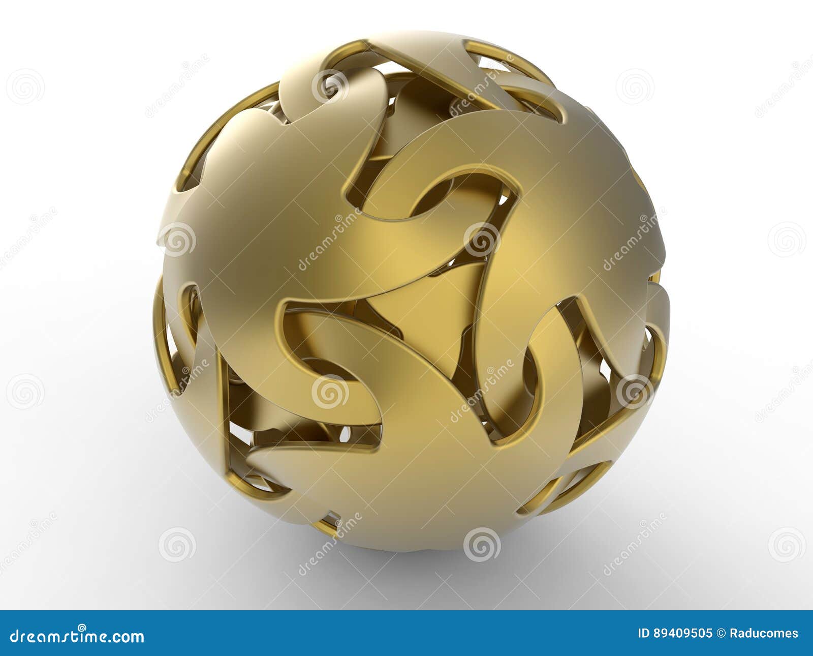 Golden Abstract Sphere-stars Shape Stock Illustration - Illustration of ...