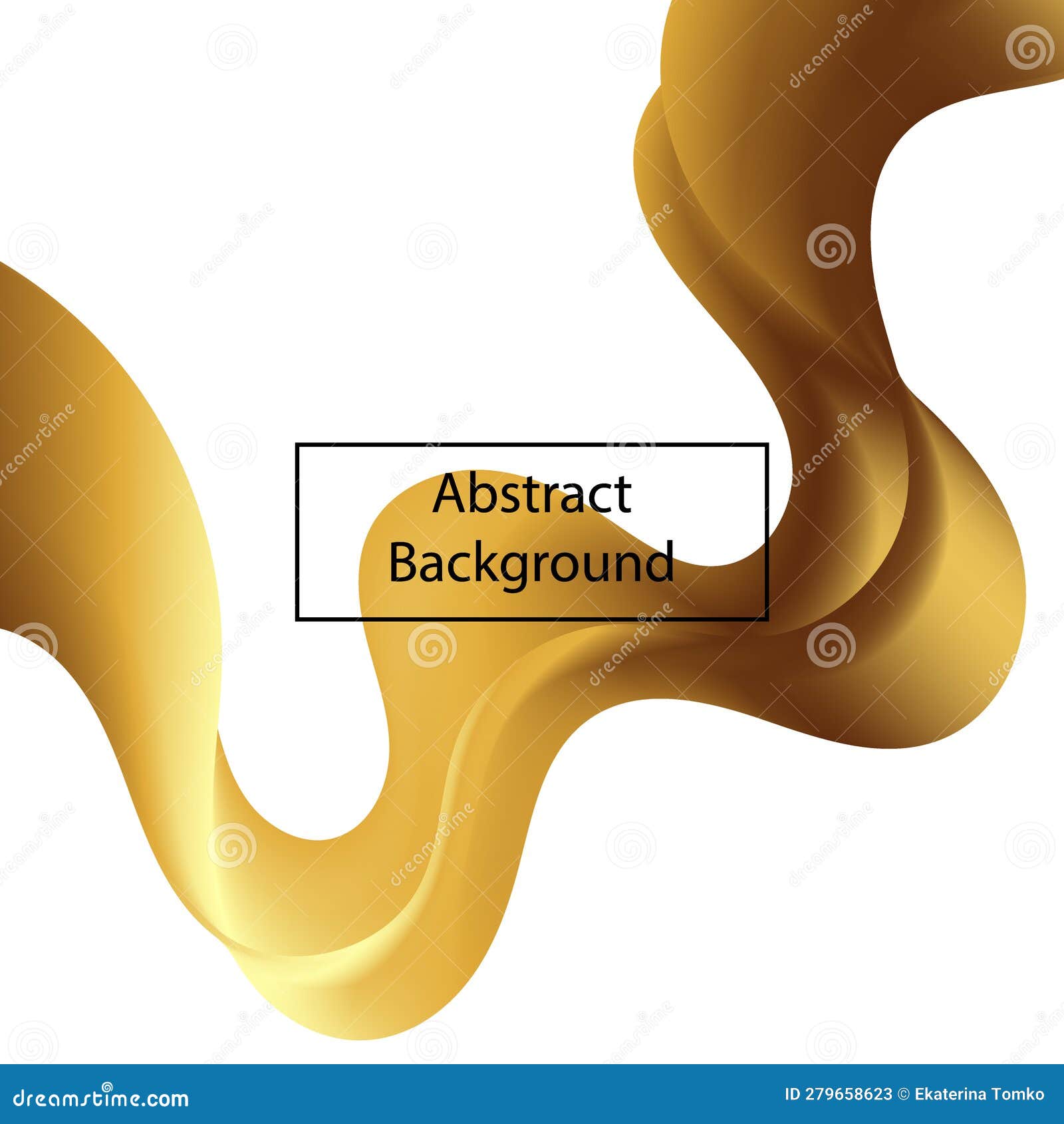 Golden Abstract Wave. Design Element. Modern Design. Eps 10 Stock ...