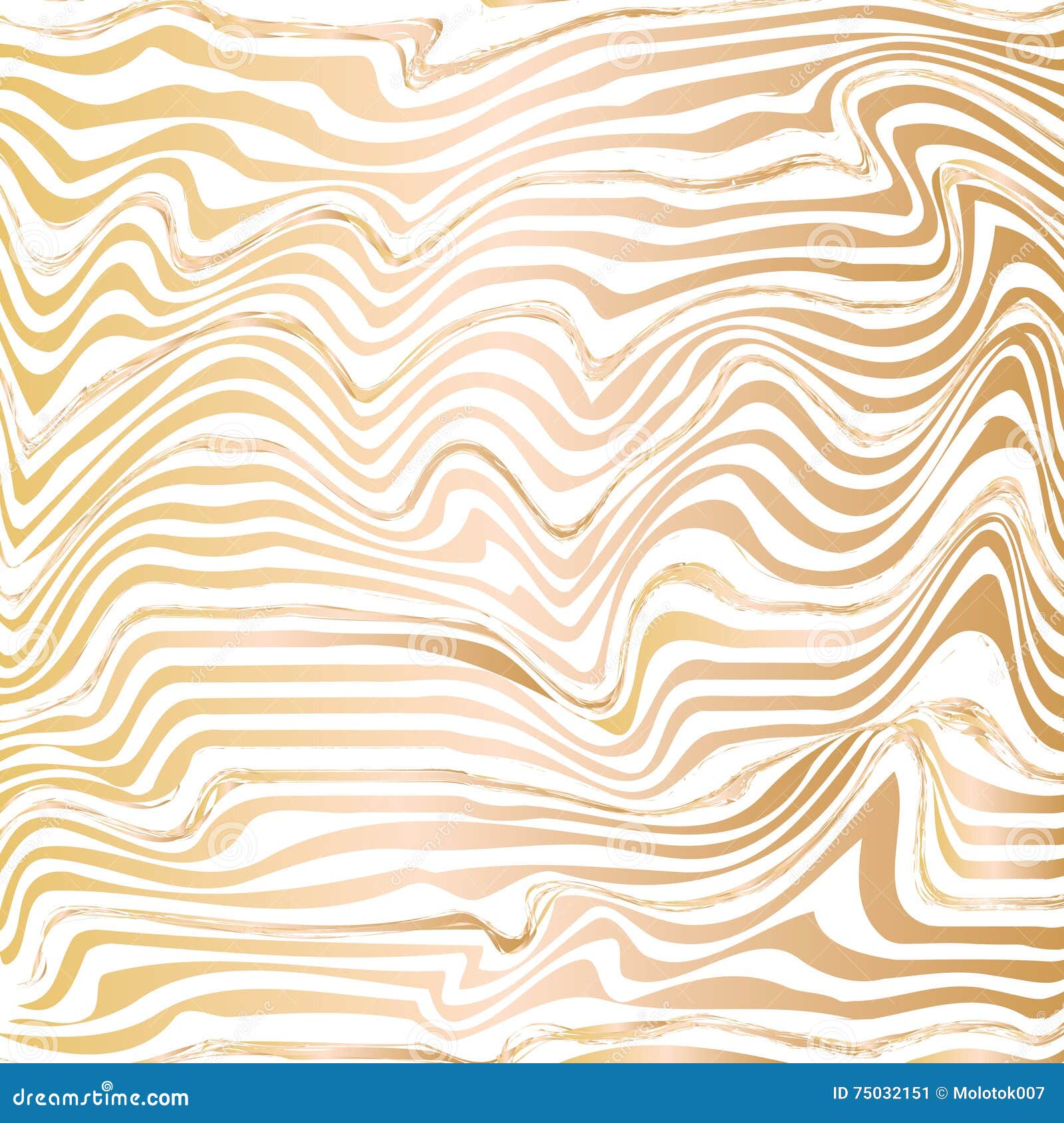 Golden Abstract Wave Line Ink Texture. Stock Vector - Illustration of ...