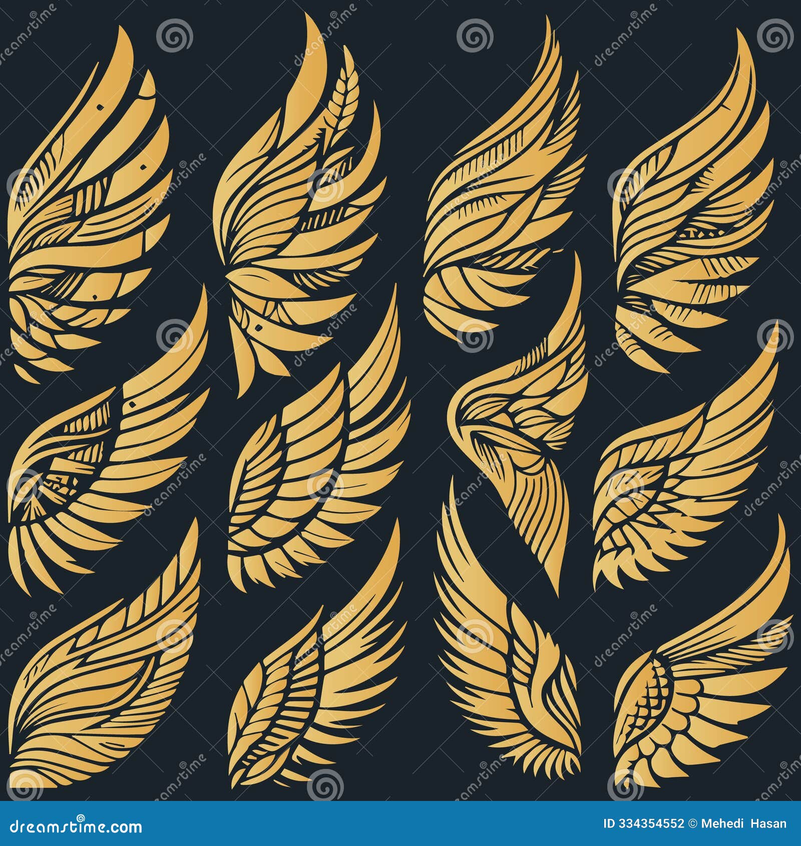 Abstract Wing - Concept Logo Template Vector Illustration. Dynamic ...