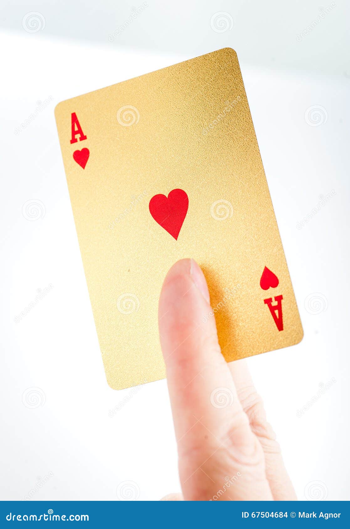 Golden ace in a hand stock photo. Image of game, gold - 67504684