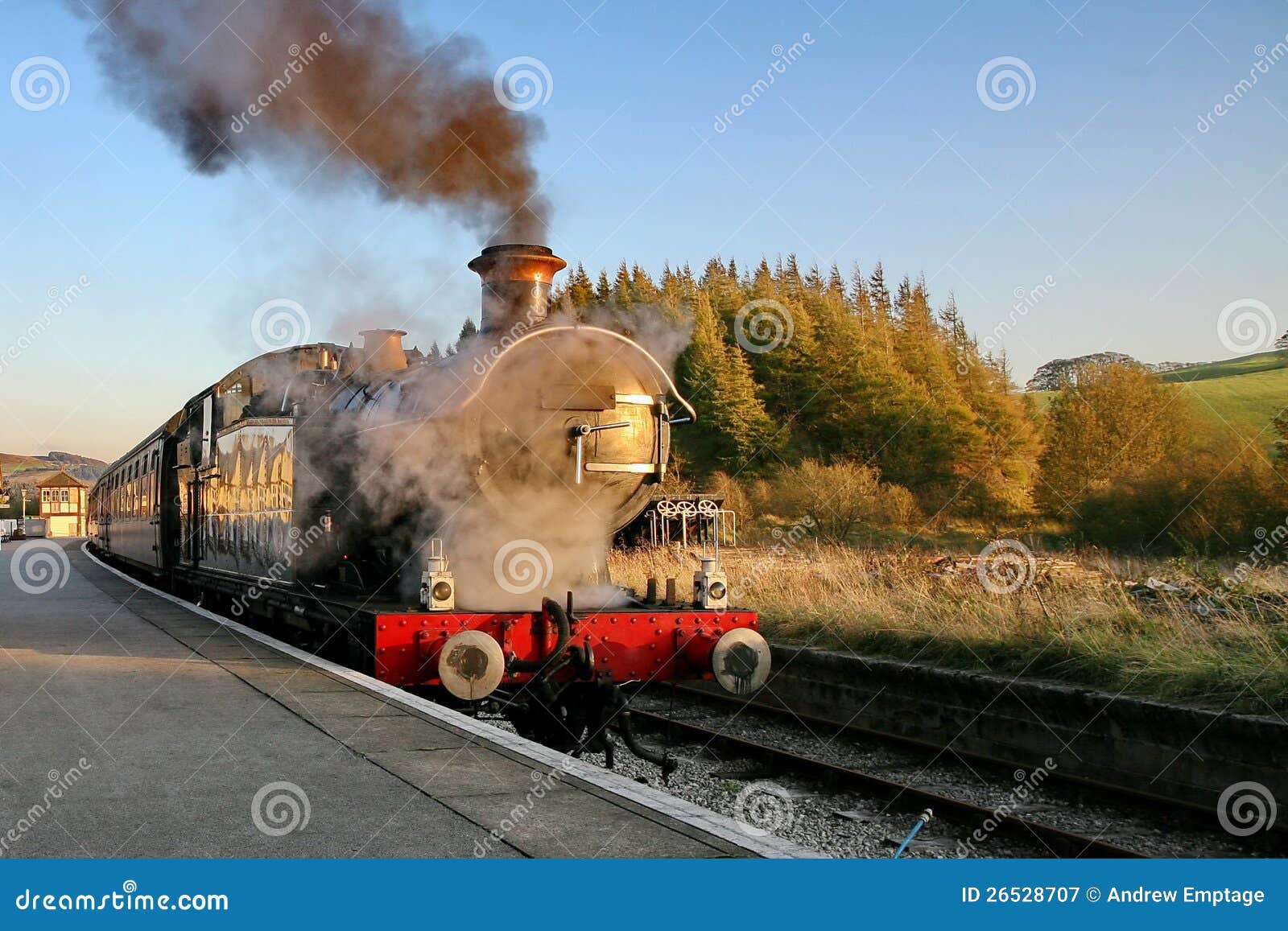 Golden age of steam stock image. Image of golden, passenger - 26528707