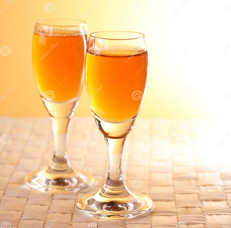 Golden Alcohol Glasses Stock Image Image Of Design Serve 1508945