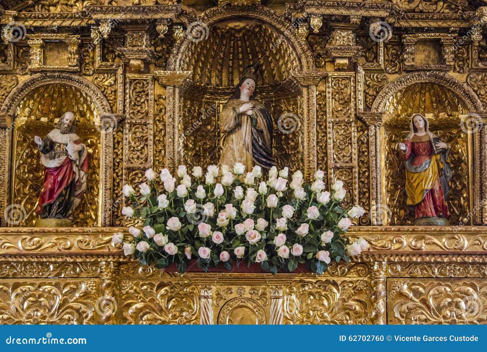 Golden Altar editorial image. Image of carnival, franciscan - 62702760
