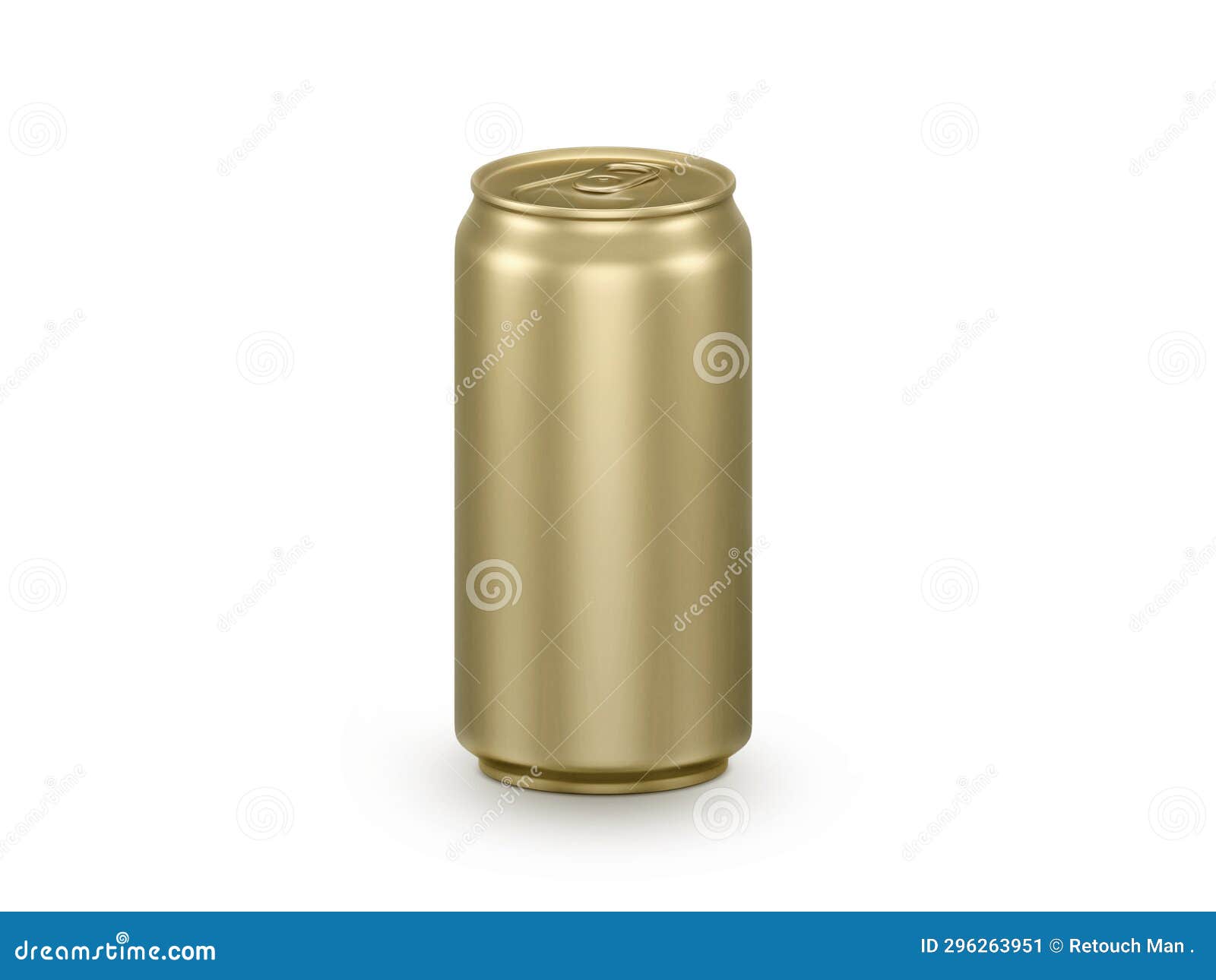 Golden Aluminium Cans on White Background Stock Image - Image of cans ...