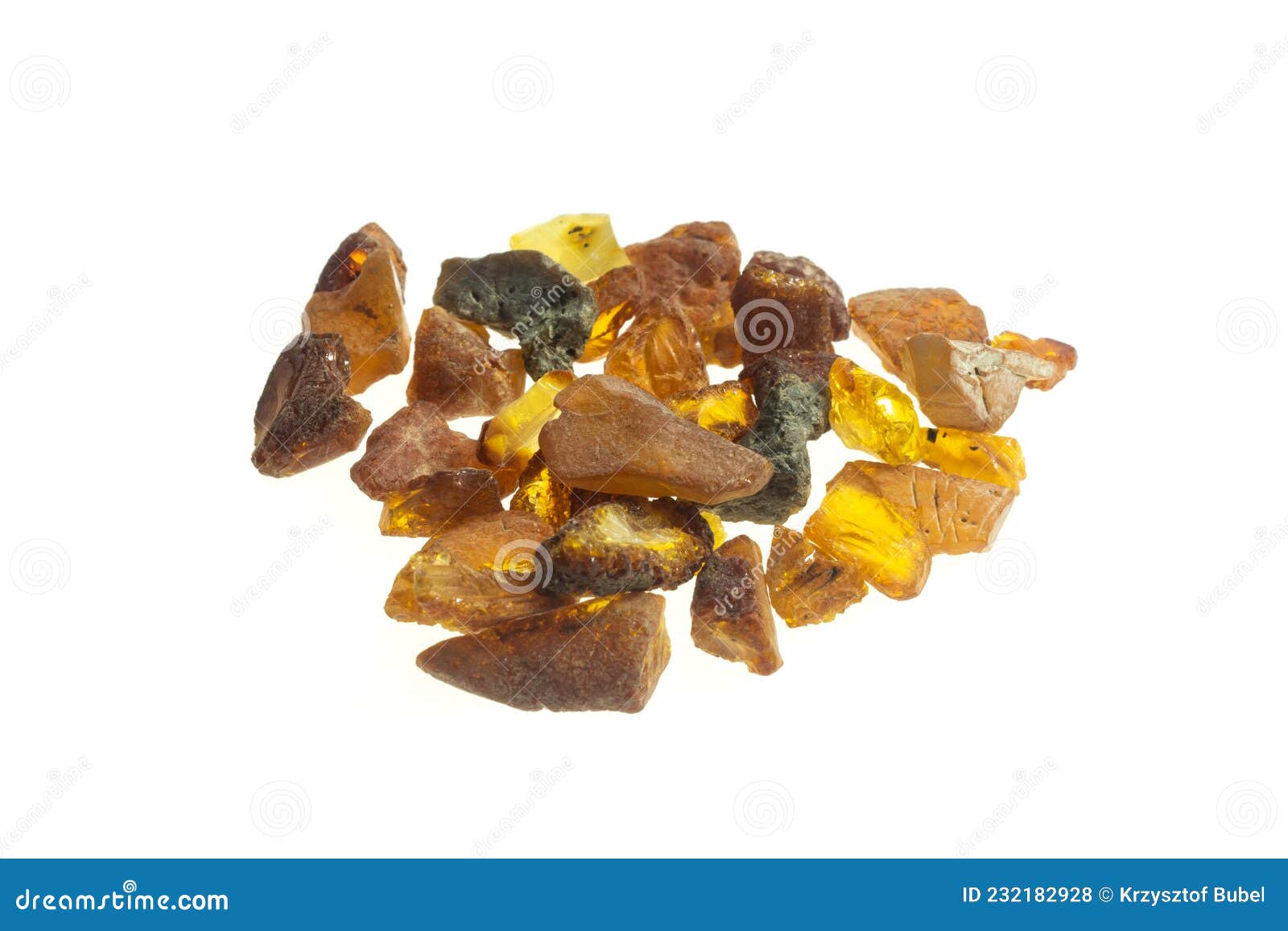 Golden Amber on a White Isolated Background Stock Photo - Image of ...