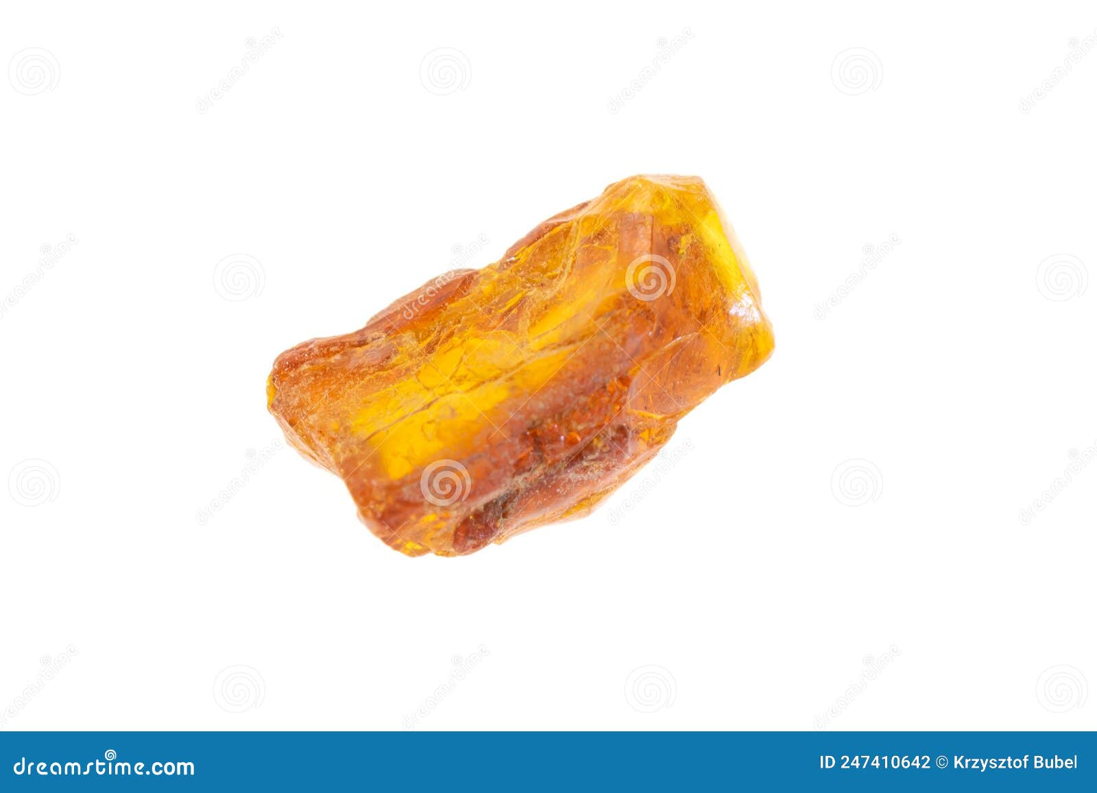 Golden Amber on a White Isolated Background Stock Photo - Image of ...