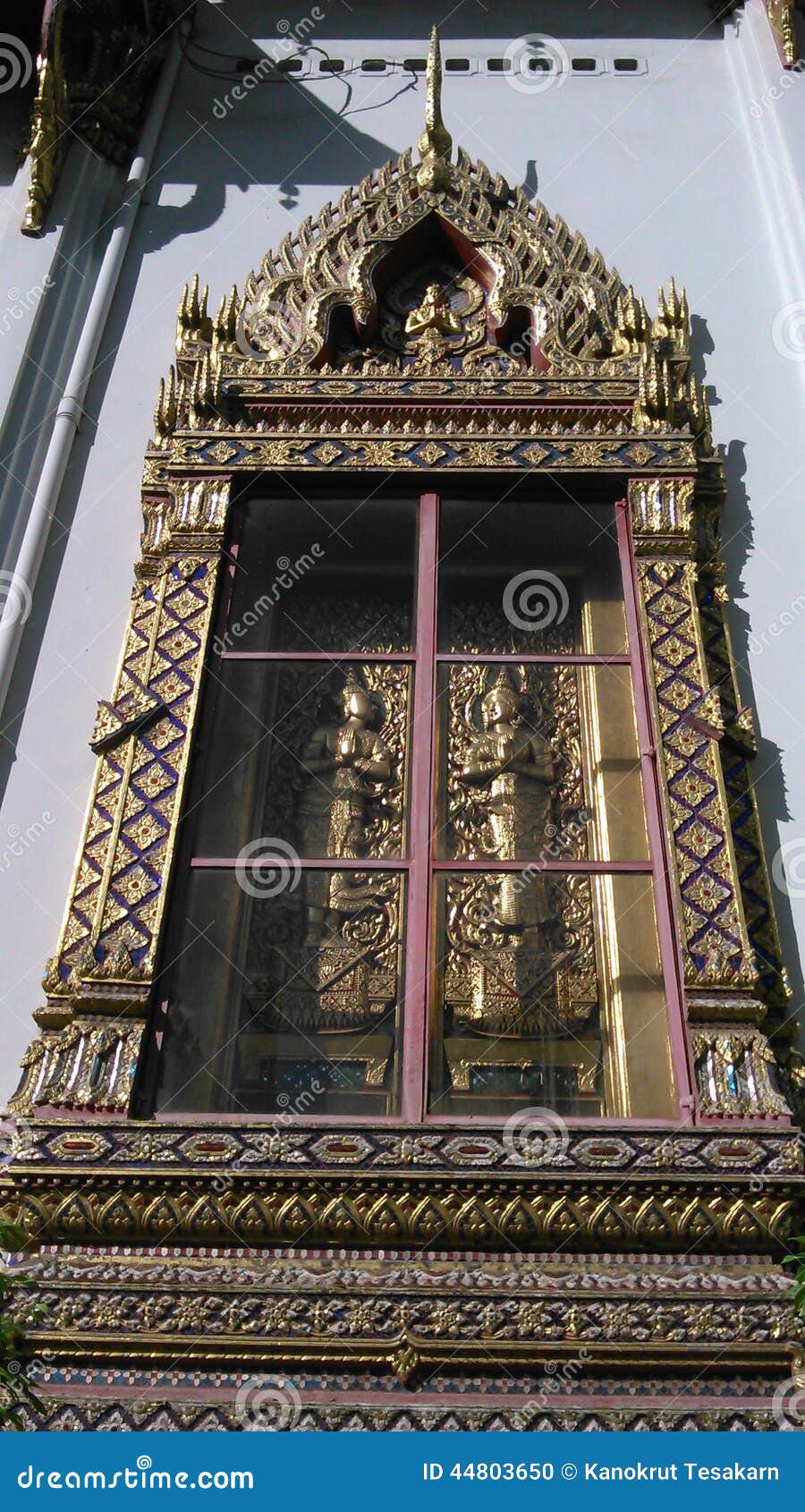 Golden Angles On Temple Window Royalty-Free Stock Image | CartoonDealer ...