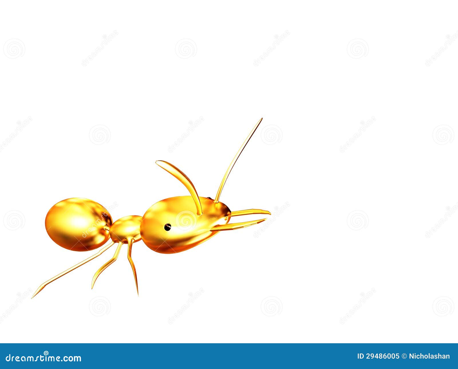 Golden ant stock image. Image of earnings, metaphor, future - 29486005