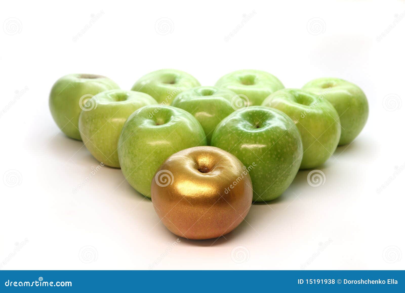 Golden Apple stock photo. Image of fruit, gold, order - 15191938