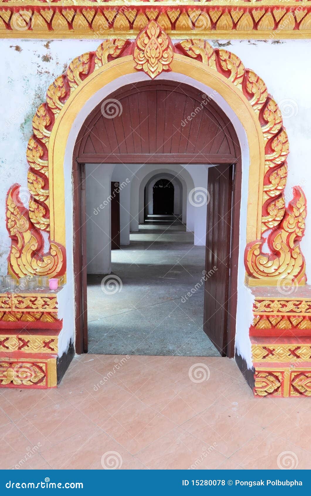 Golden arch stock photo. Image of architecture, asian - 15280078